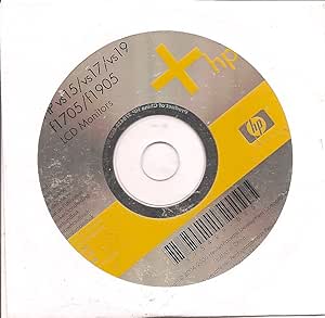 Amazon.com: HP vs15/vs17/vs19/f1705/f1905 LCD Monitors User's Guide CD ...