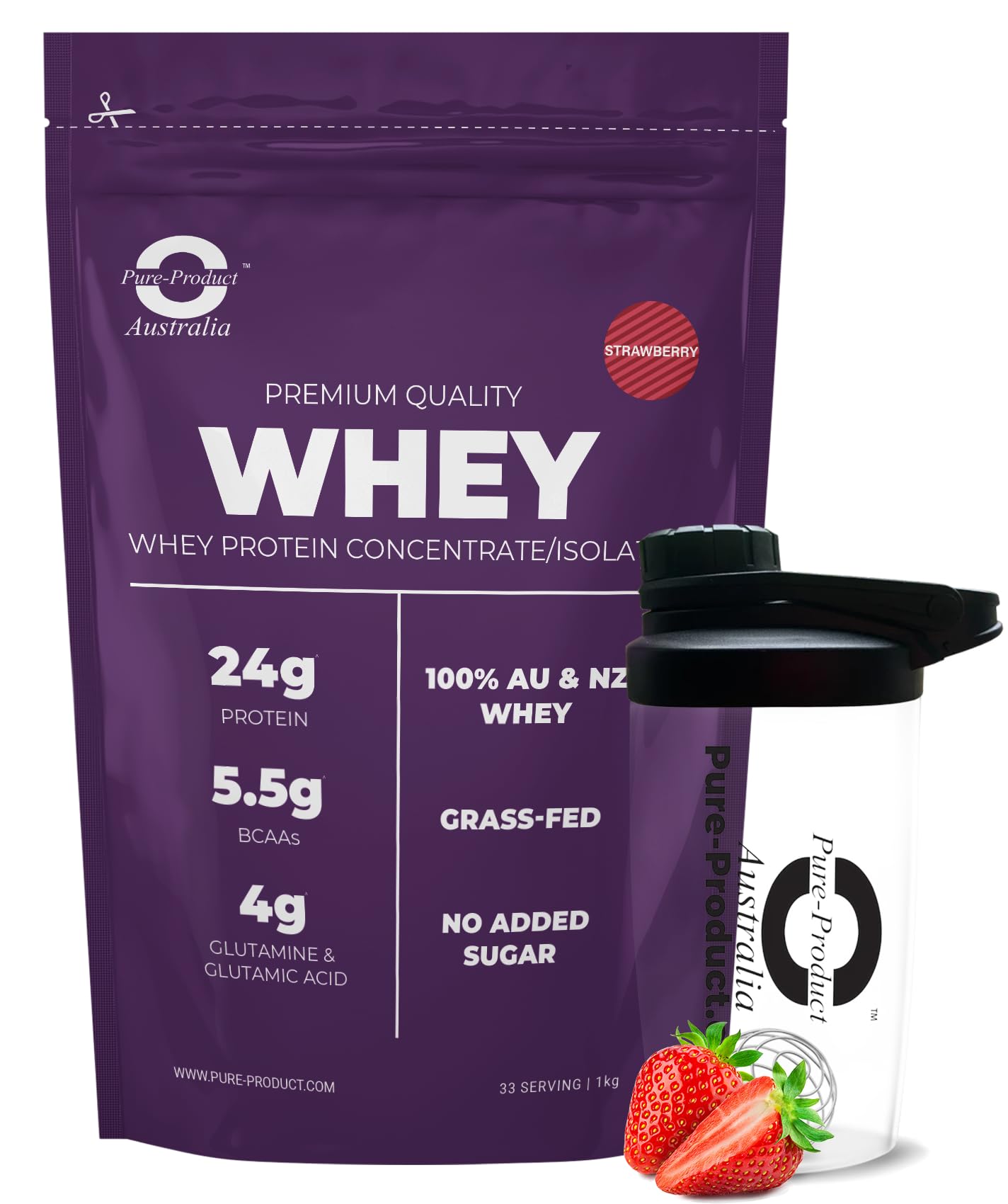 Amazon | Pure-Product Australia Whey Protein Isolate & Concentrate ...
