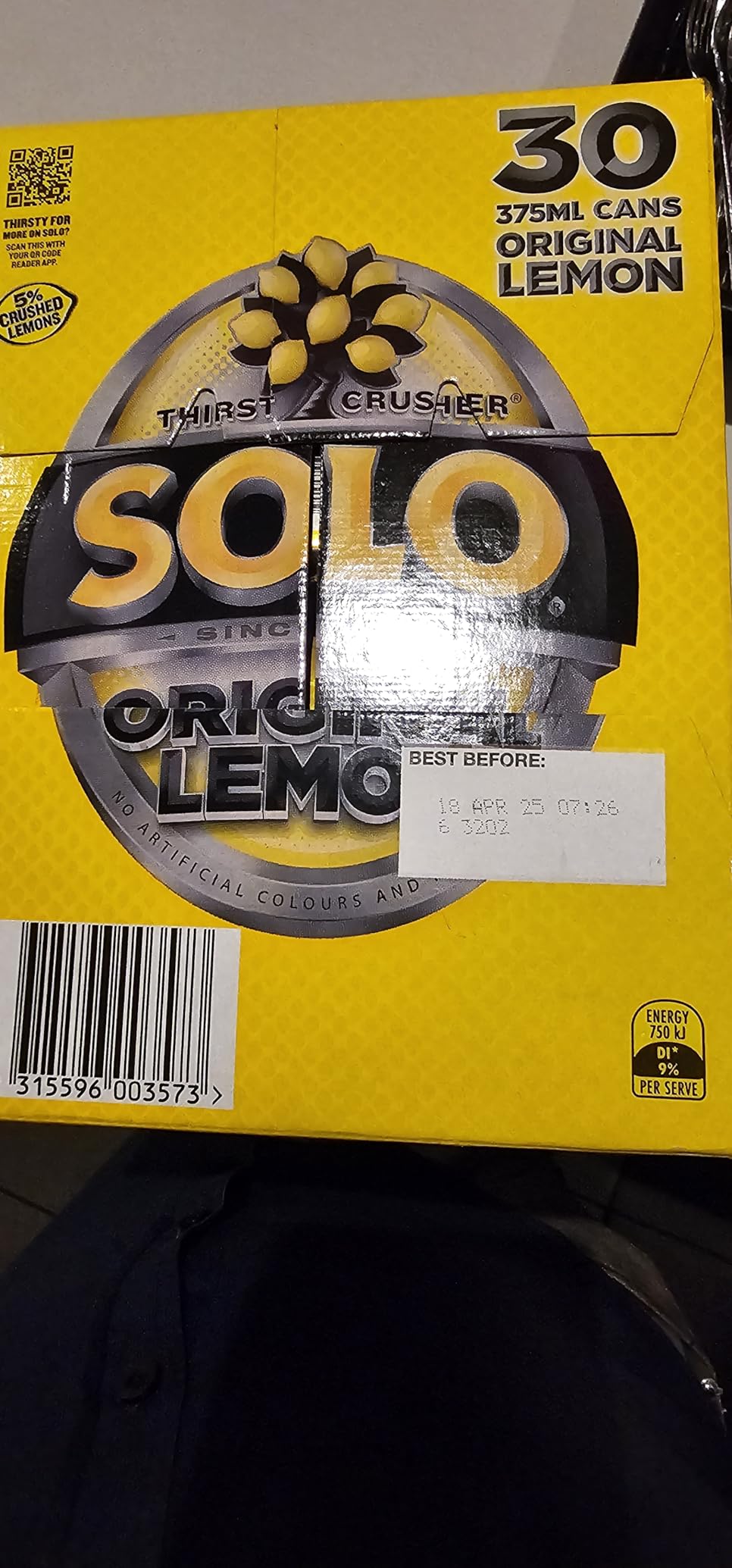 Solo Lemon Soft Drink, 30 x 375ml : Amazon.com.au: Pantry Food & Drinks