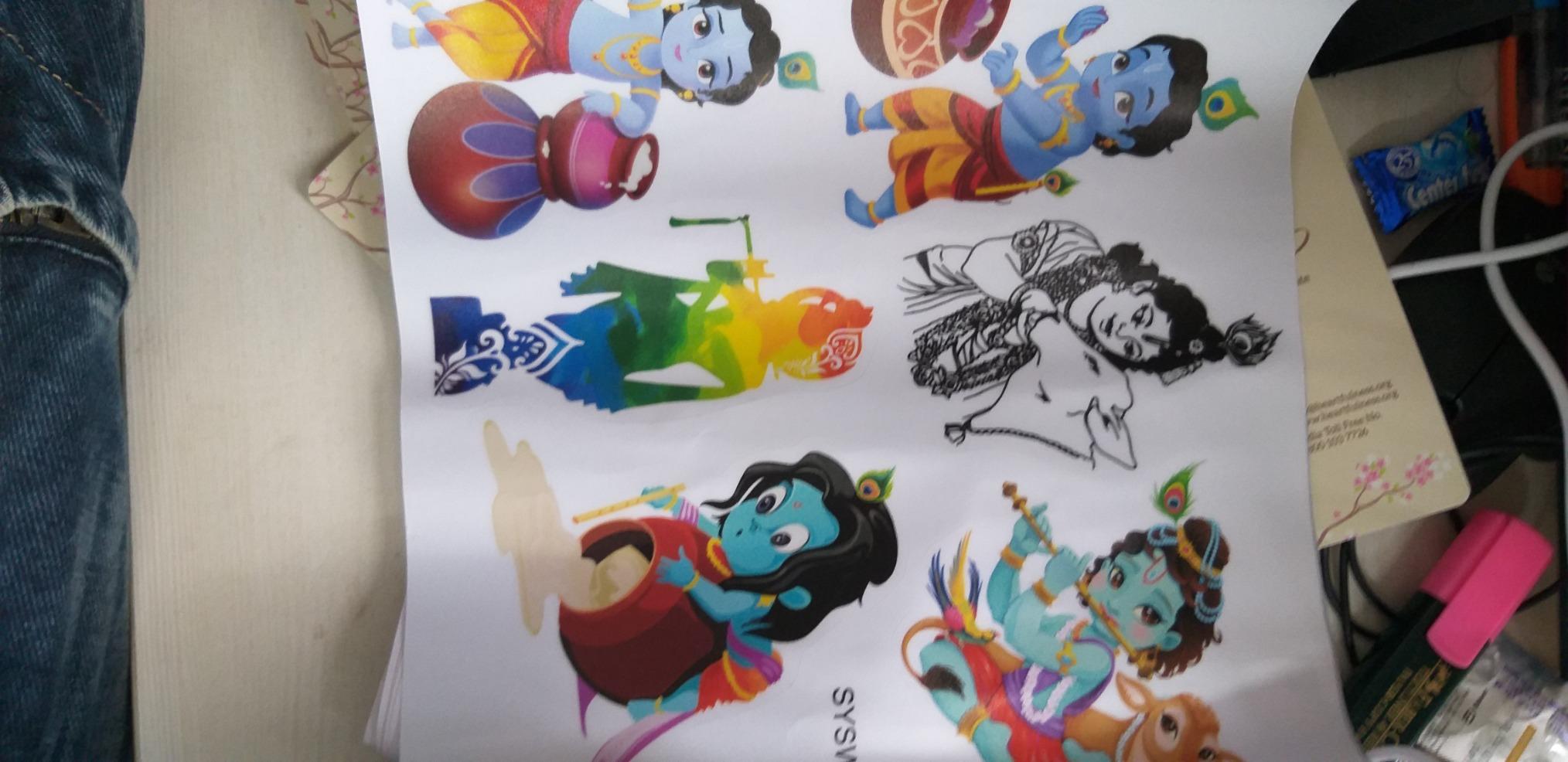 Buy StickersYard Bal Krishna Wall Sticker for Light Switch (Switchboard ...