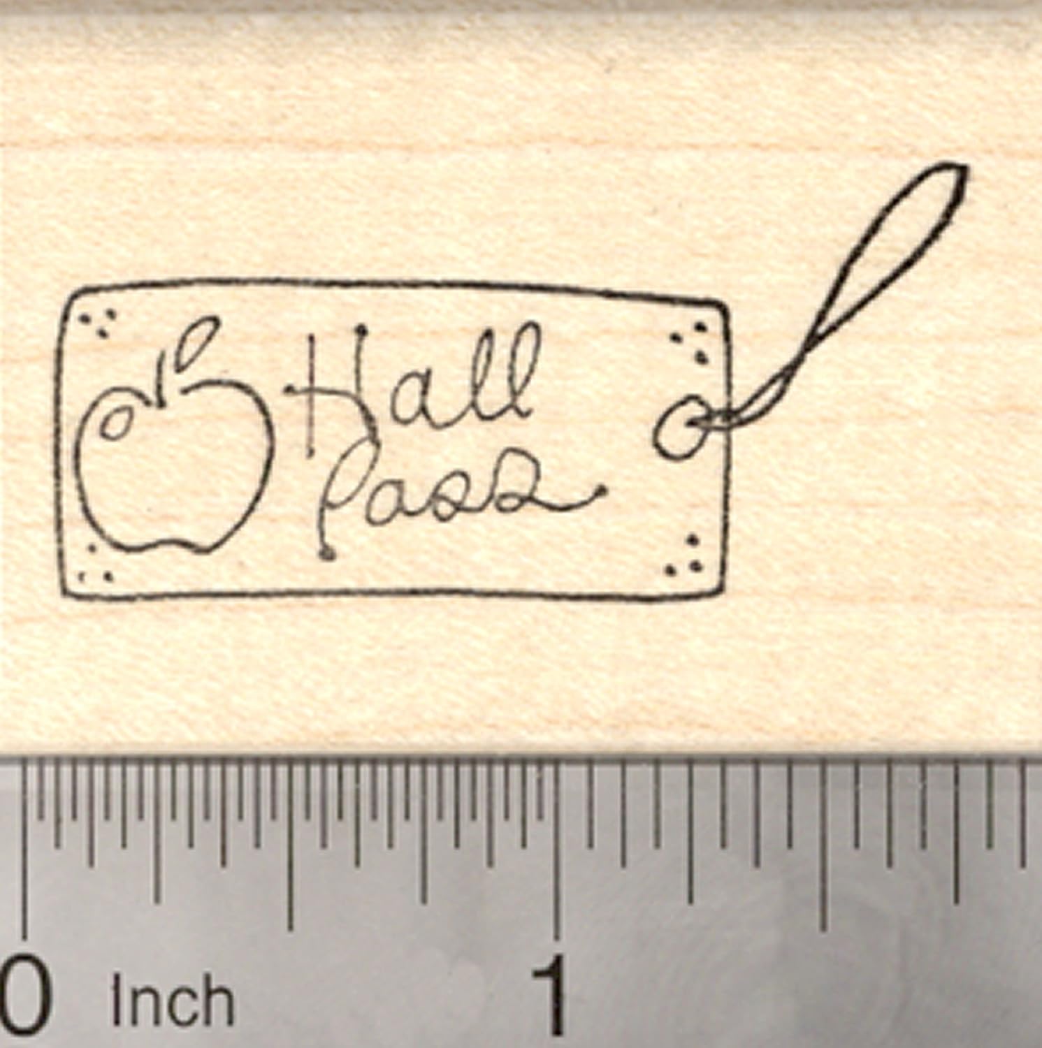 Amazon.com: Hall Pass Rubber Stamp, School Teacher Theme : Toys & Games
