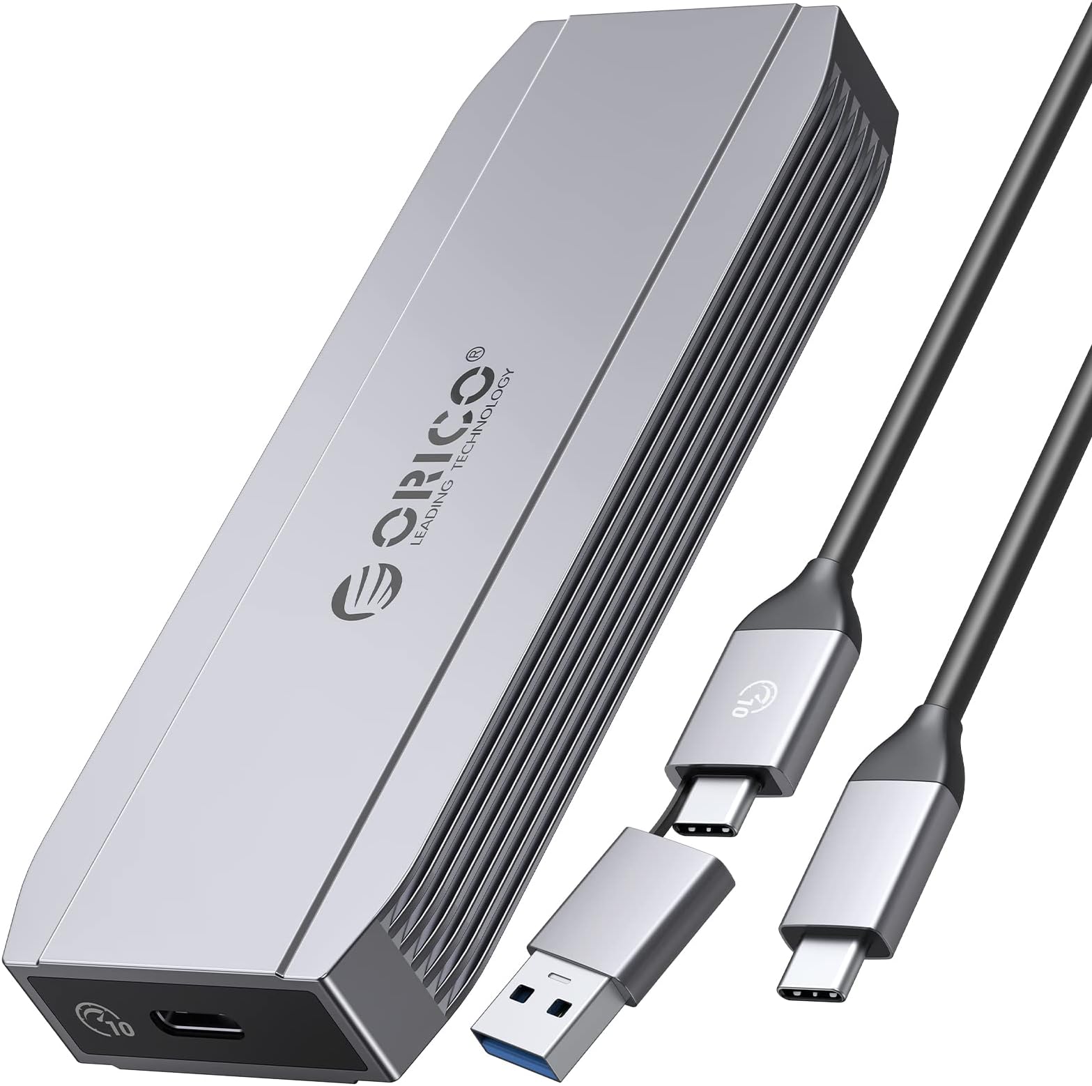ORICO M.2 NVMe SSD Enclosure, 10 Gbps USB3.1 USB-C Tool-free Aluminum ...