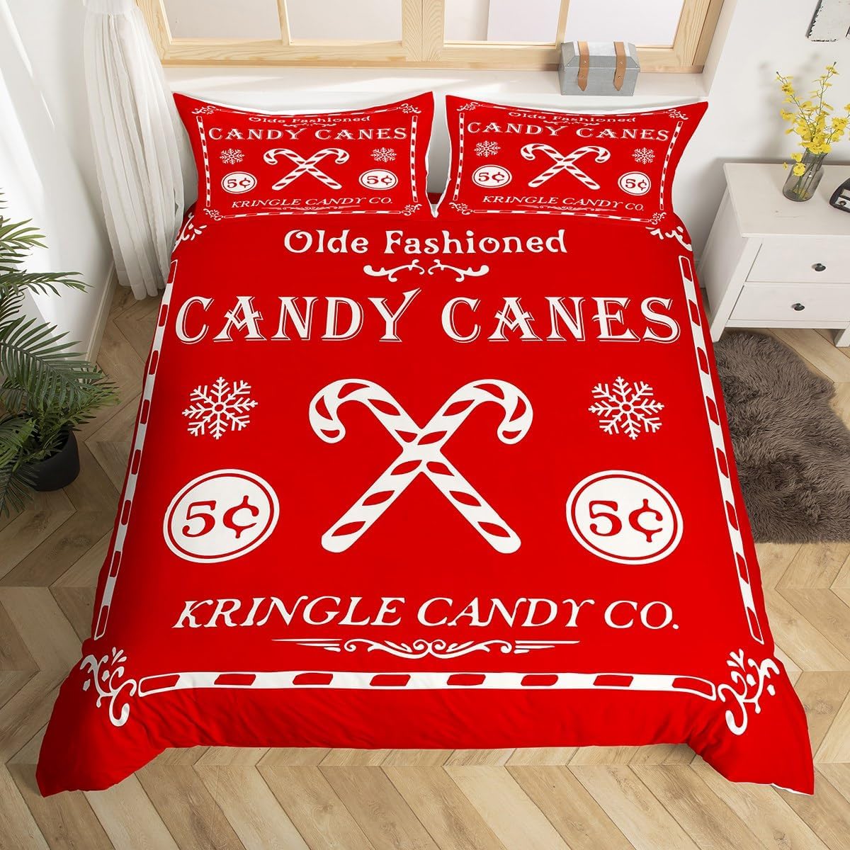 Amazon.com: jejeloiu Christmas Bedding Set for Kids Boys Girls ...