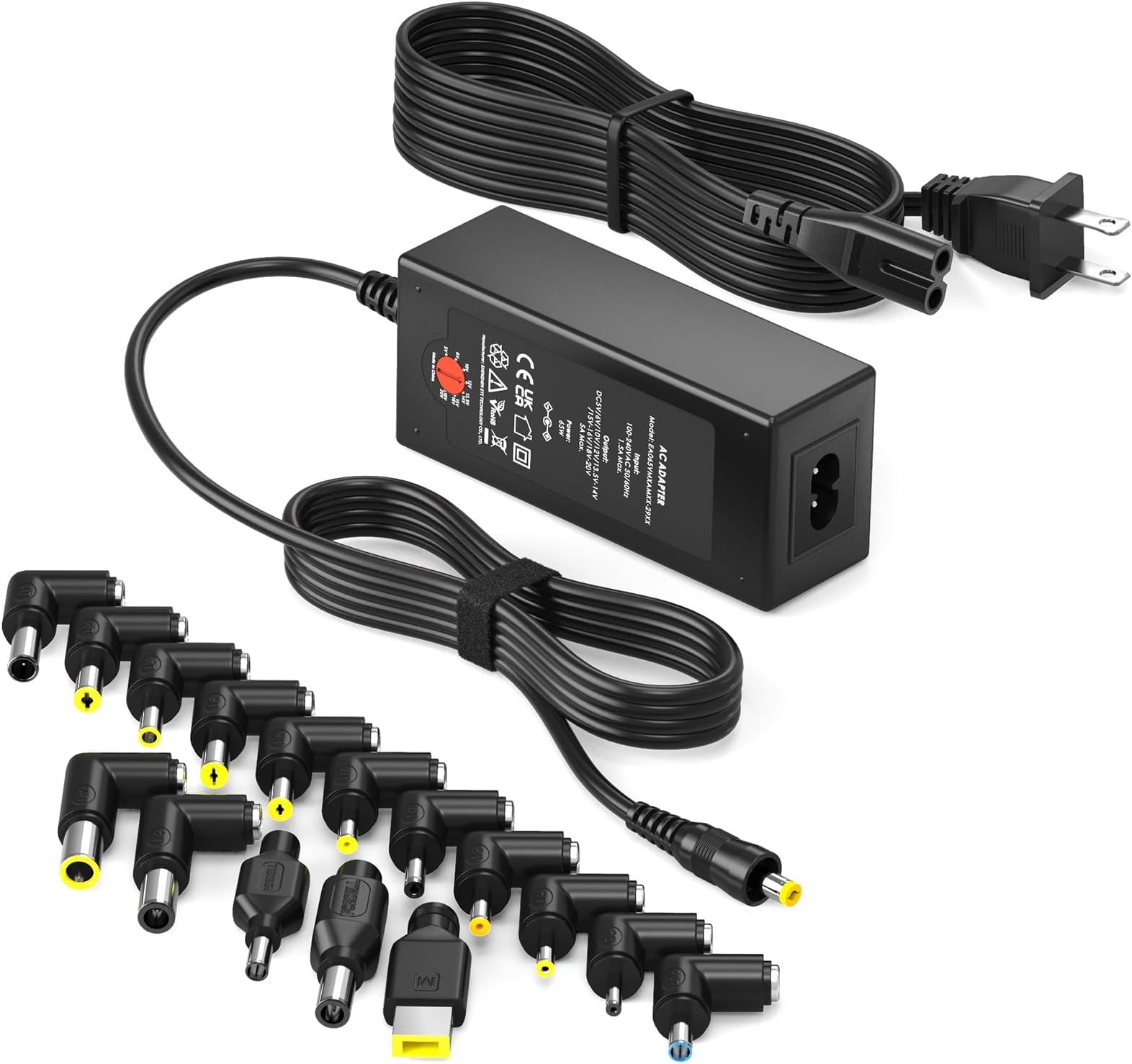 Amazon.com: Zolt 65W 16Tips Universal Laptop Charger Power Supply AC ...