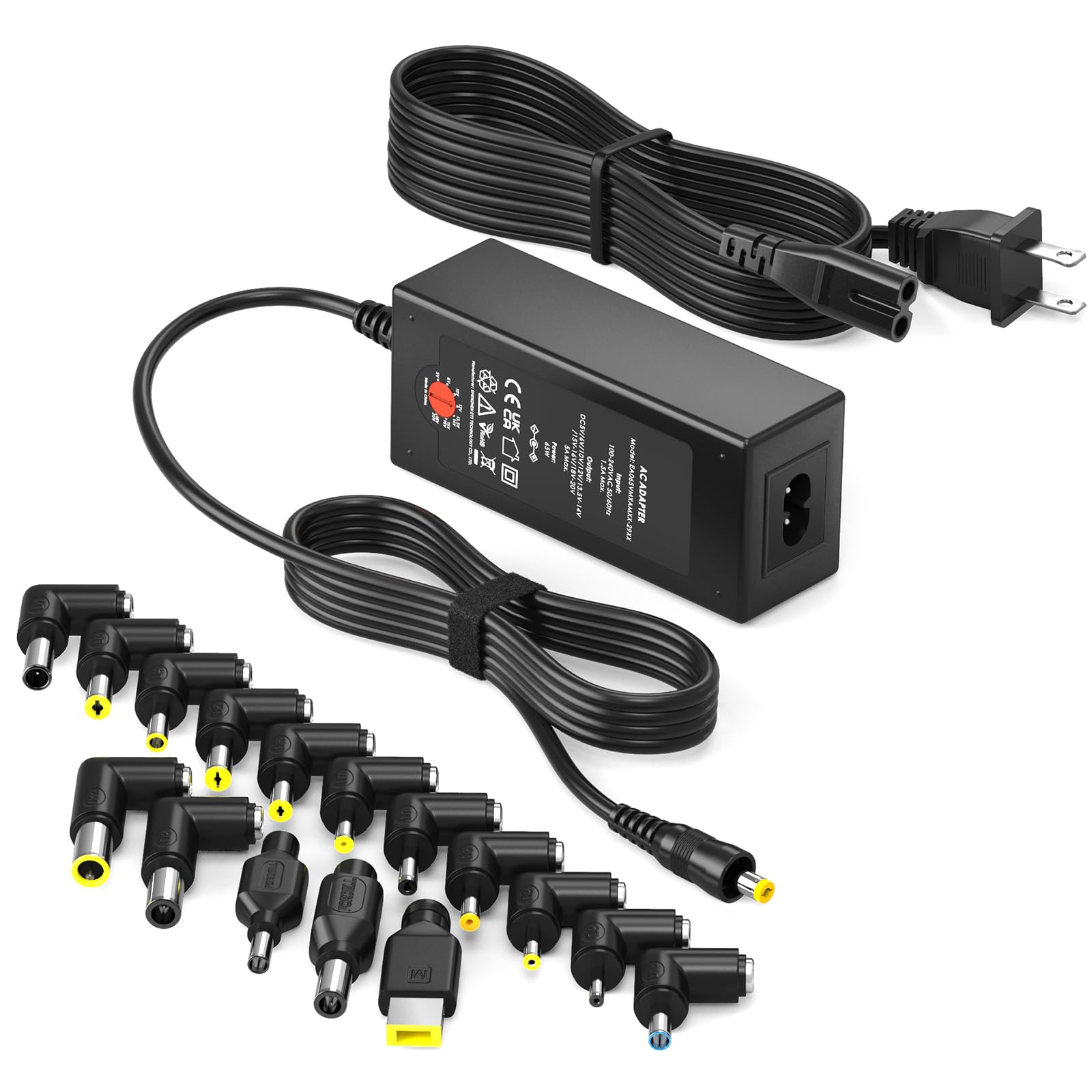 Zolt 65W 16Tips Universal Laptop Charger Power Supply AC Adapter for HP ...