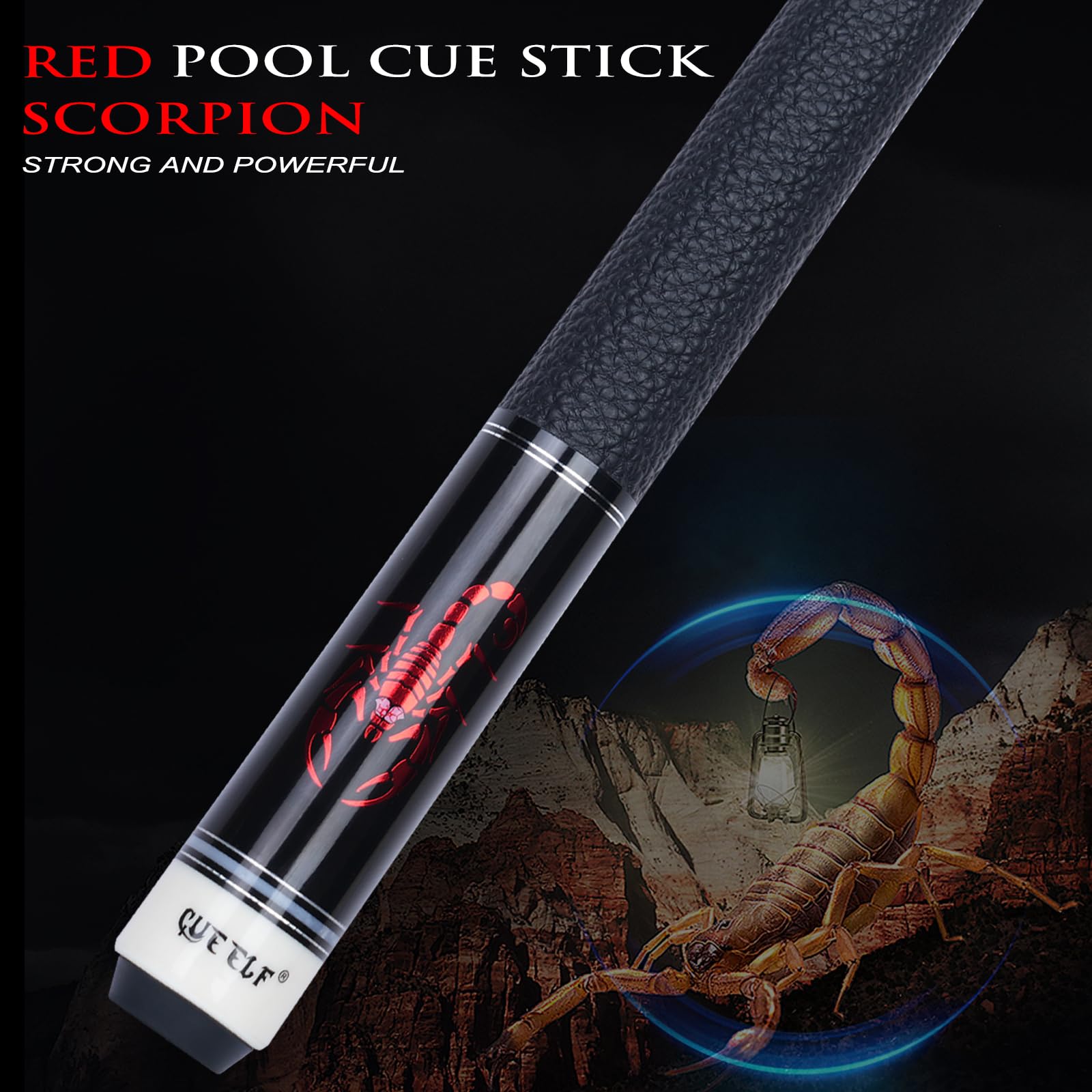 Snapklik.com : Carbon Fiber Pool Cue Stick Leather Wrap Professional ...