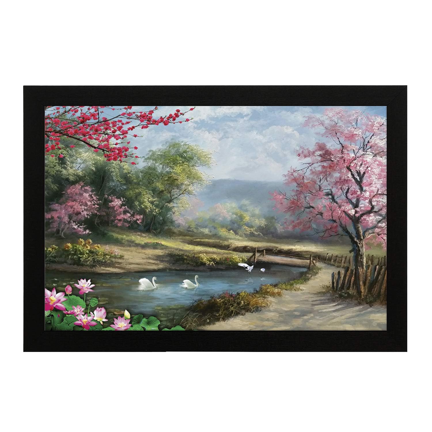 Masstone Wall Scenery for Living Room and Bedroom | Nature Painting ...