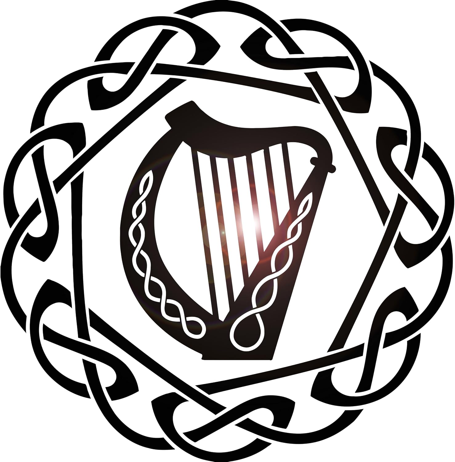 Amazon.com: Vinyl Wall Decal Legends Celtic Harp Musical Instrument ...