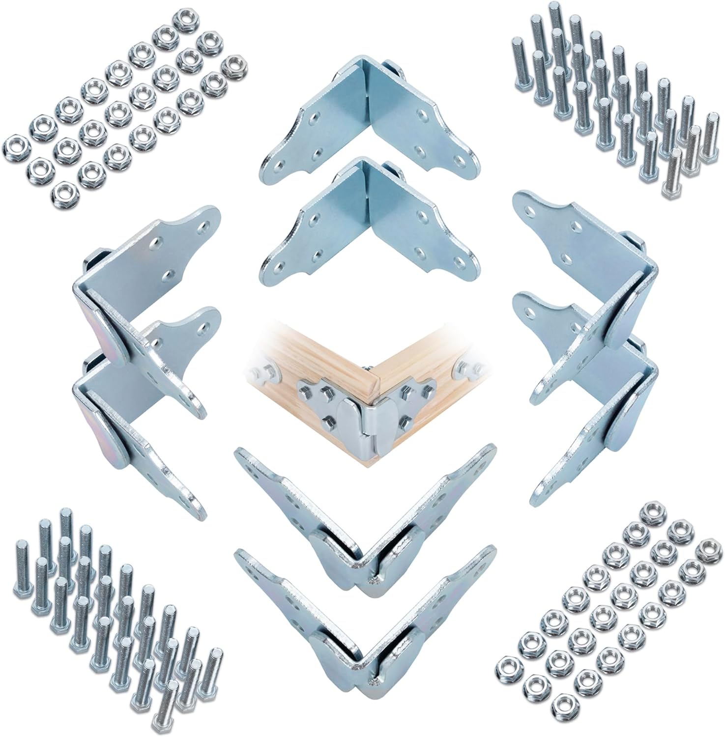 Amazon.com: Lonffery 8 Sets Trailer Stake Sides Brackets, Corner ...