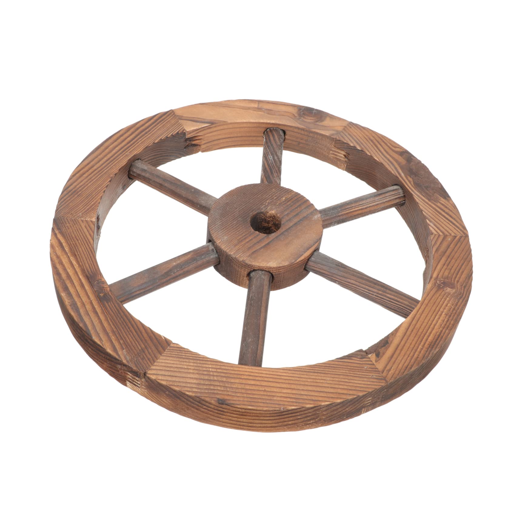 Amazon.com: Ciieeo Wheel Decoration Decorative Wagon Wood Decor Wheel ...