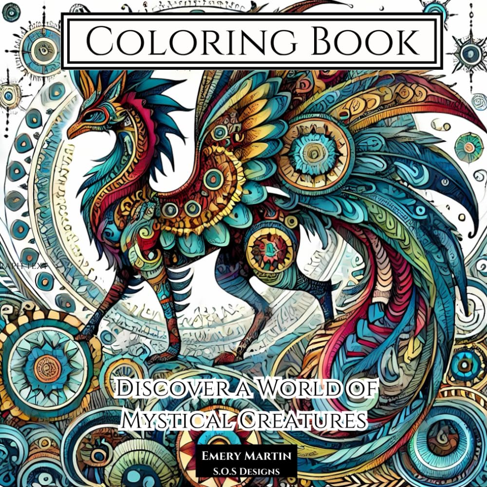 Amazon.com: Mystical Creatures: A Fantastical Adult Coloring Book ...