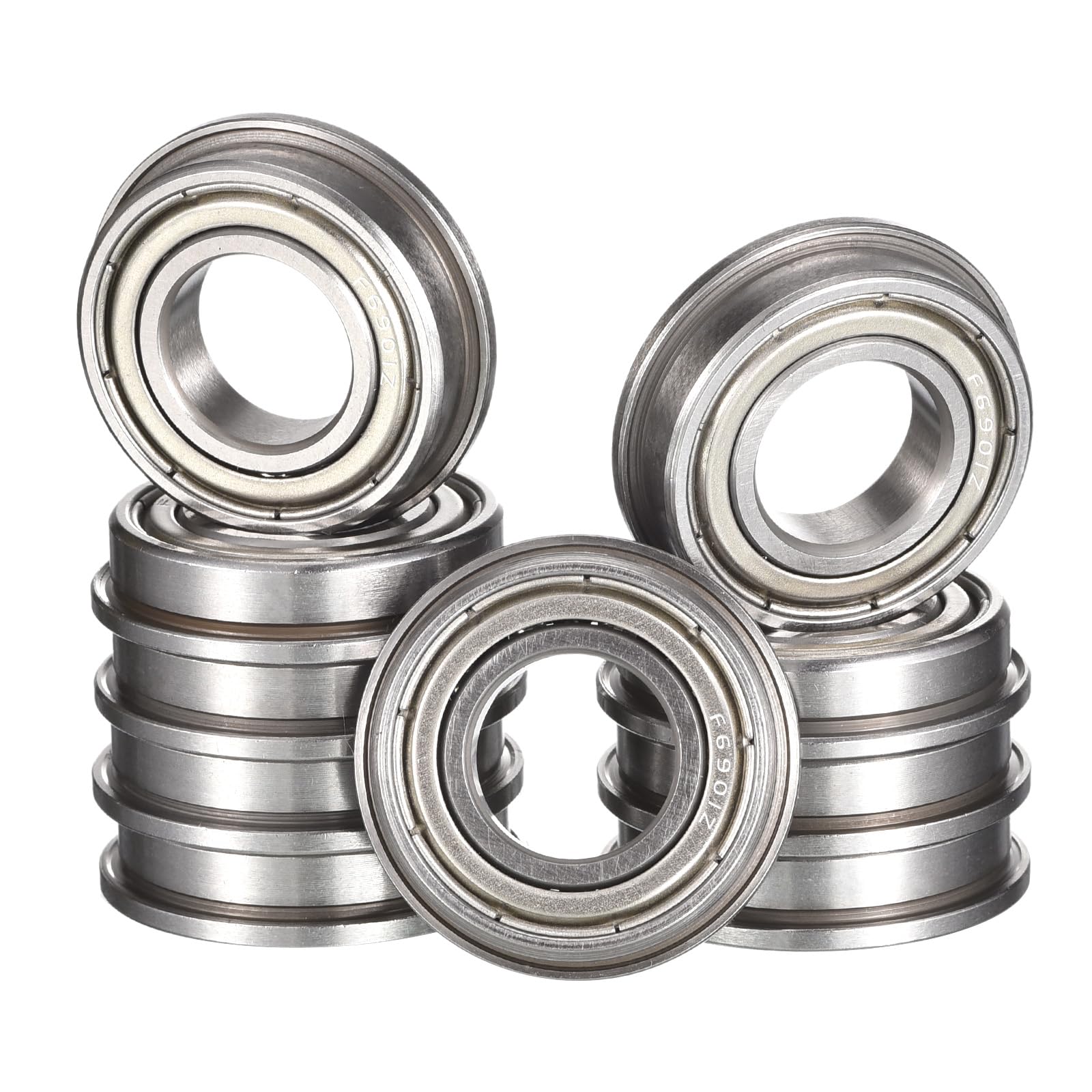 Snapklik.com : HiPicco F6901ZZ Flanged Ball Bearing, ID 12mm X OD 24mm ...