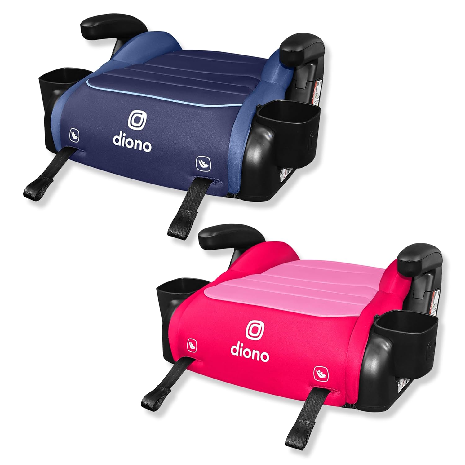 Amazon.com : Diono Connect3 RXT Backless Booster, Pack of 2, Slim Fit 3 ...