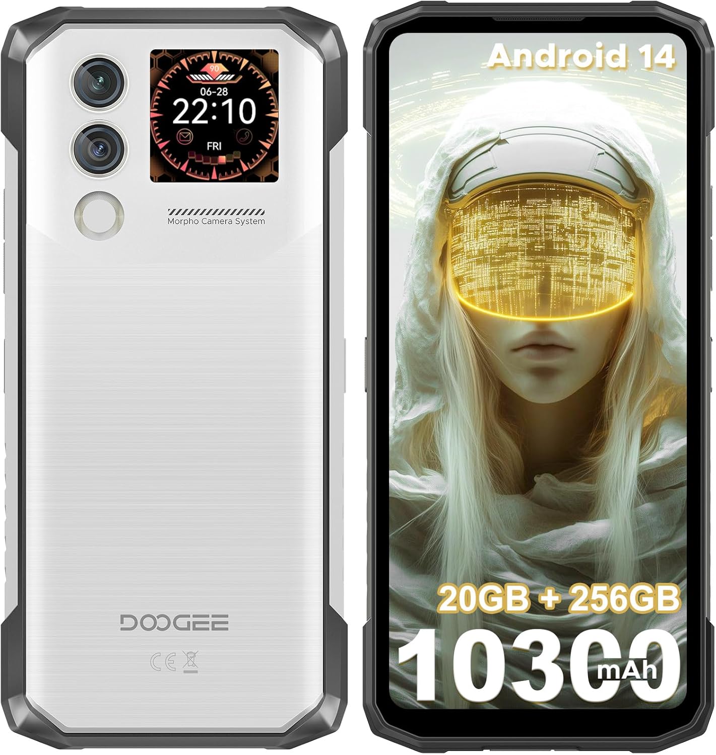 Amazon.com: DOOGEE Blade 10 Max Rugged Phone Unlocked, 10300mAh Rugged ...