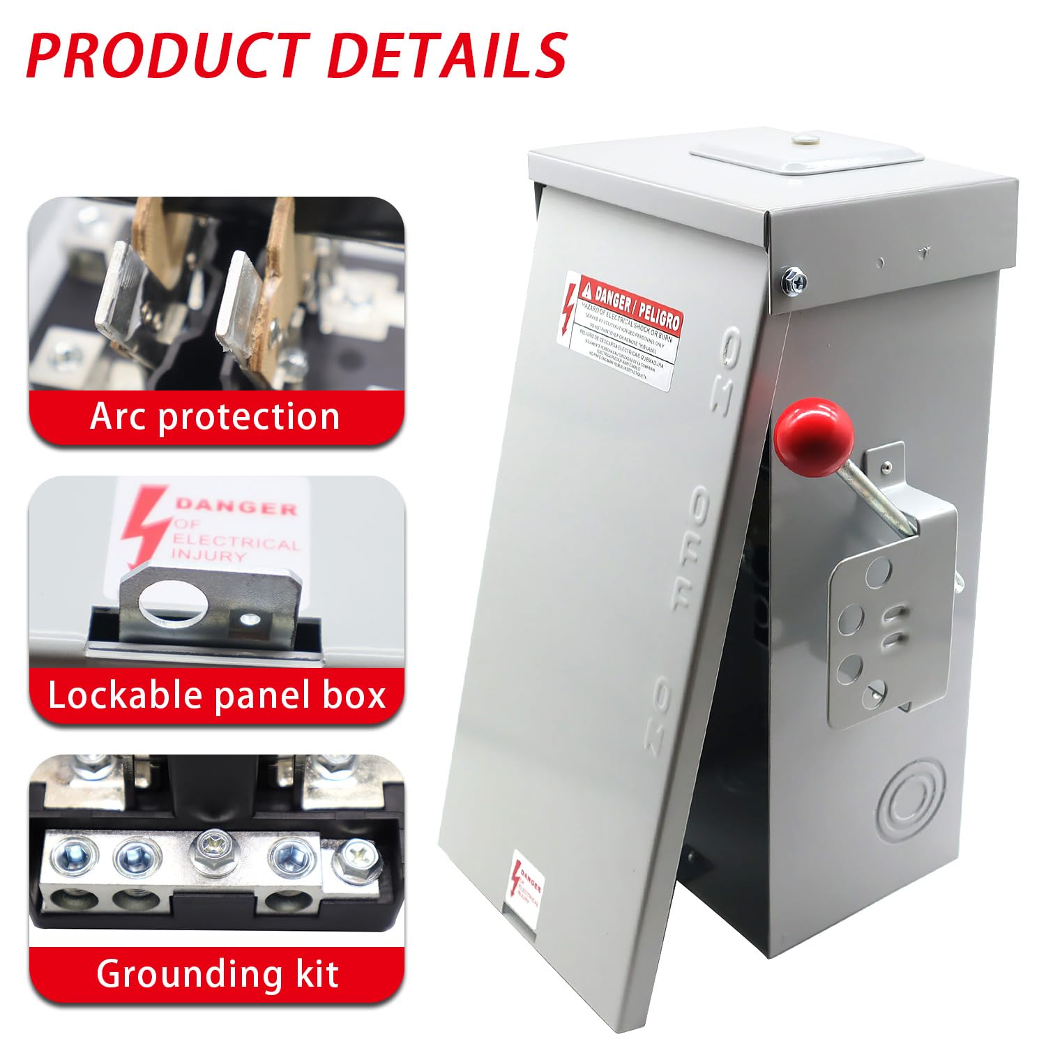 100 Amp Manual Transfer Switch Home Backup 100A Manual Transfer Switch ...