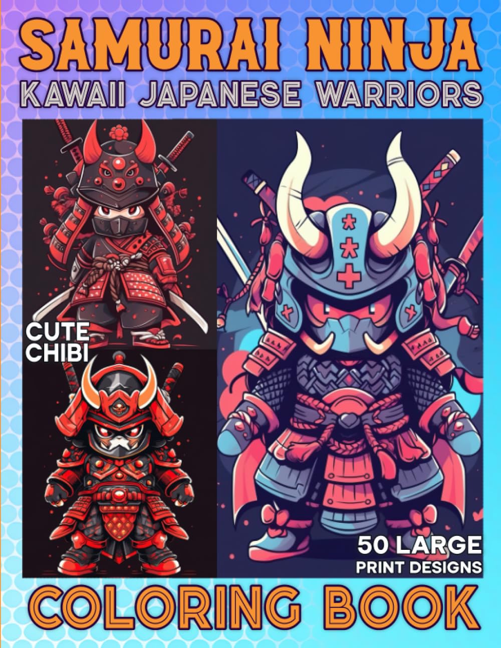 Amazon.com: Kawaii Samurai Ninja Coloring Book for Kids and Adults ...