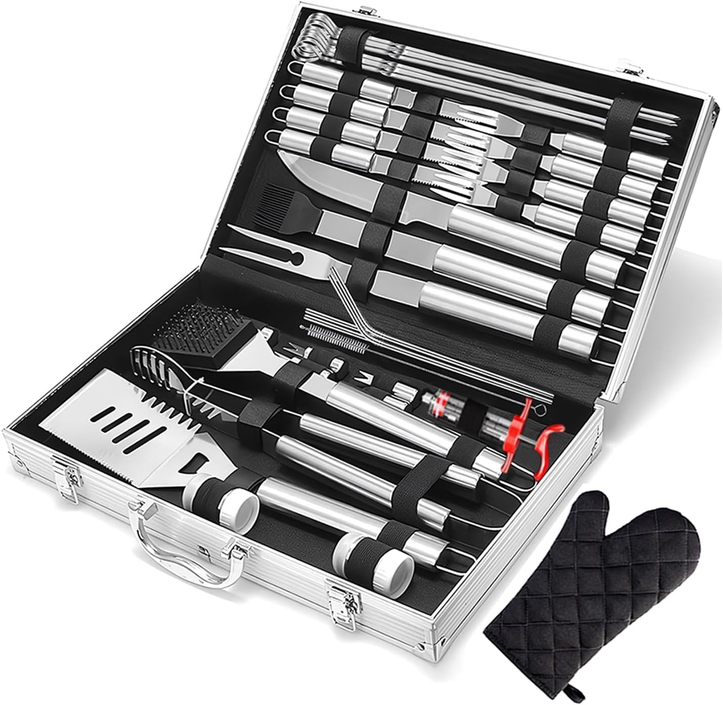 Amazon.com : KEPDTAI BBQ Grill Accessories Kit, 36Pcs Extra Thick ...