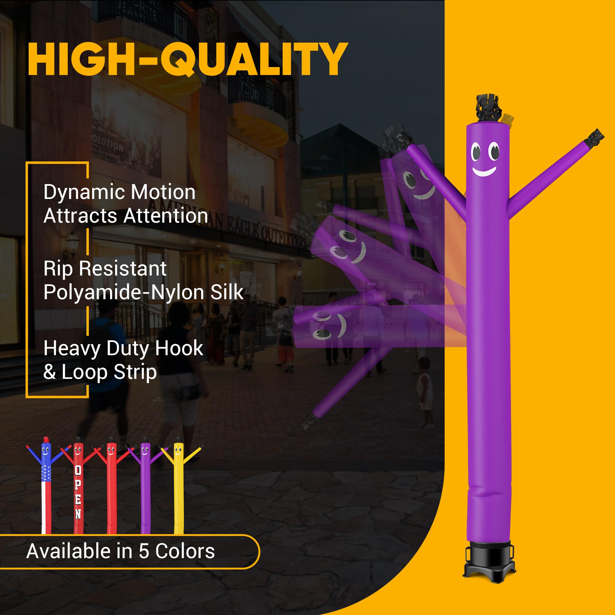 Snapklik.com : BSMTEK 10FT Air Inflatable Waving Tube Man Set