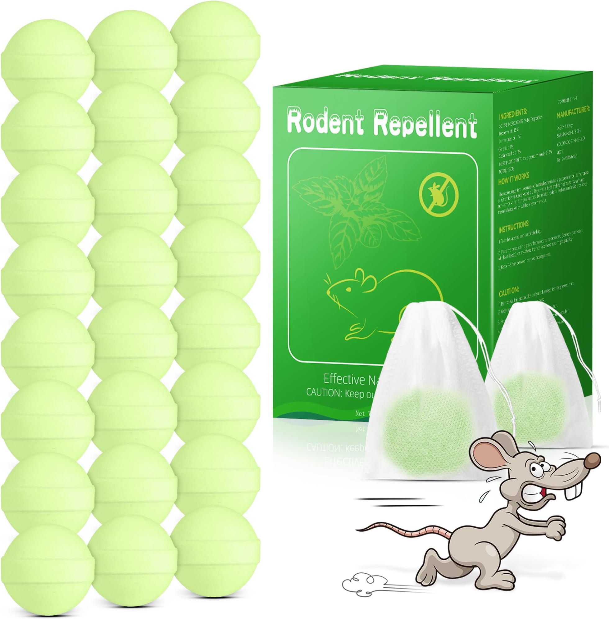 Amazon.com: 10 Pack Peppermint Oils Mouse Repellent Pouches - Effective ...