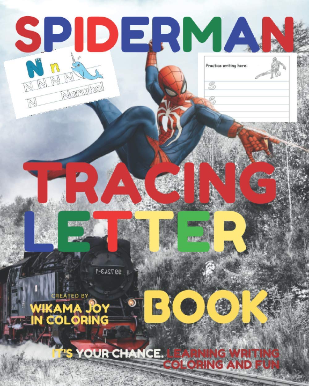 Buy Spiderman Tracing Letter Book: Learning cursive handwriting ...