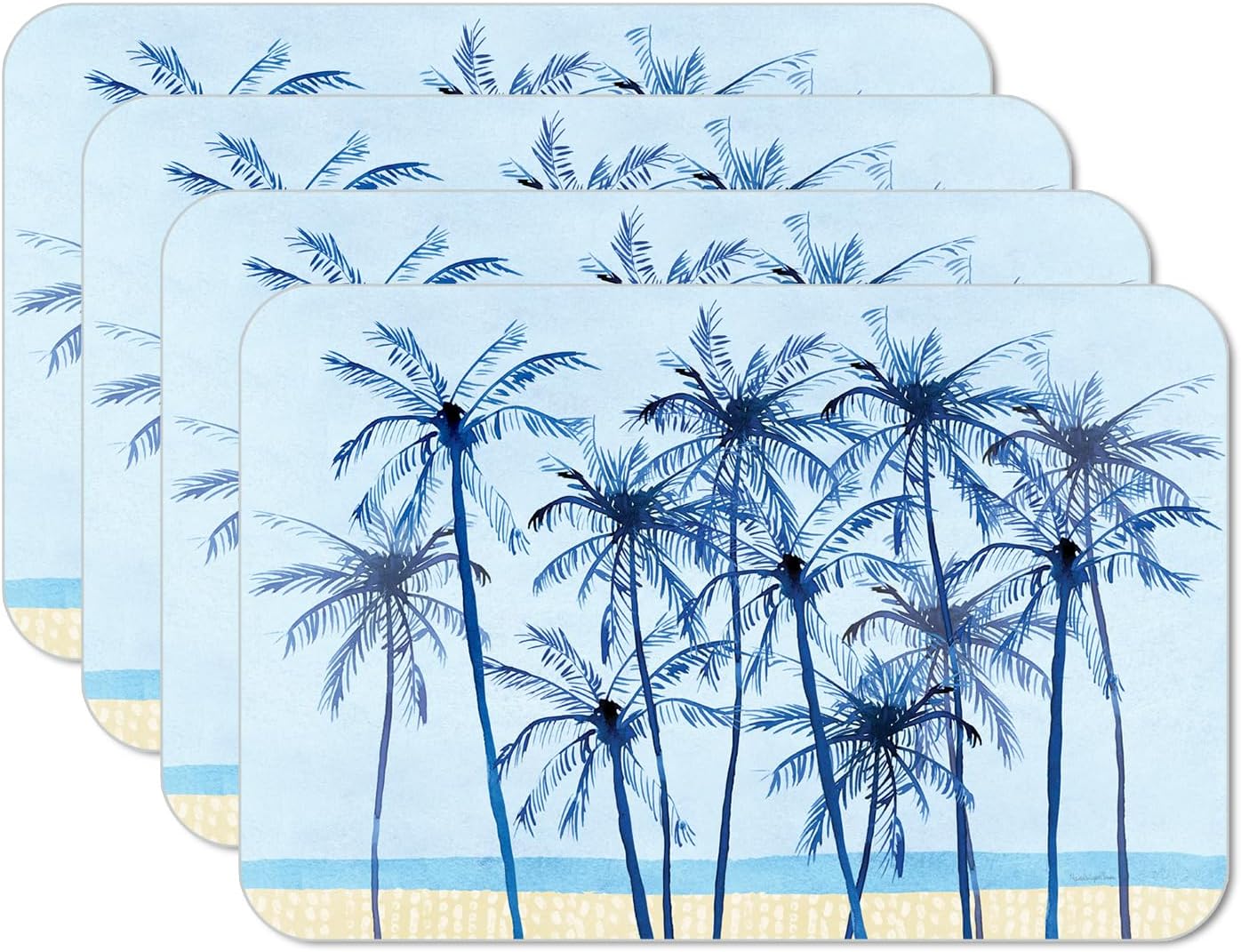 Amazon.com: CounterArt Laguna Palms Reversible Easy Care Flexible ...