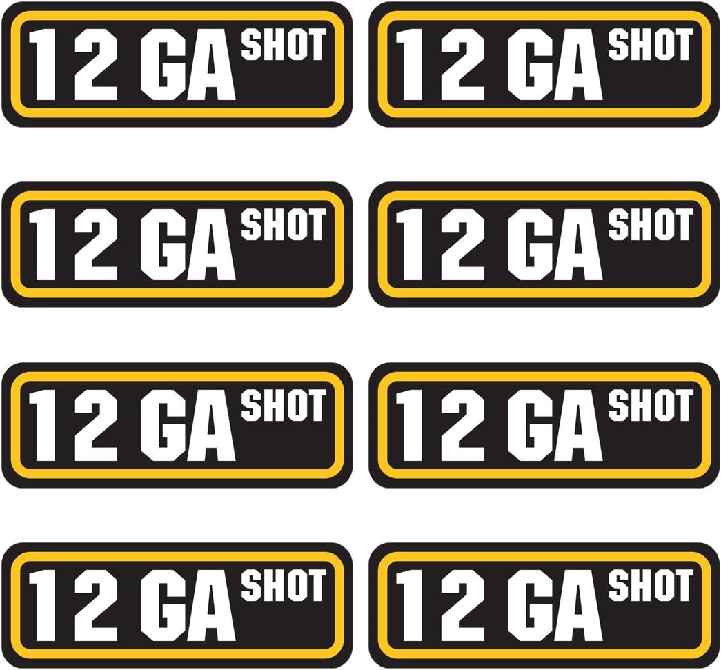 Amazon.com - 12GA Shot Ammo Sticker (3"x1.06",8 Pack) Vinyl Sticker for ...