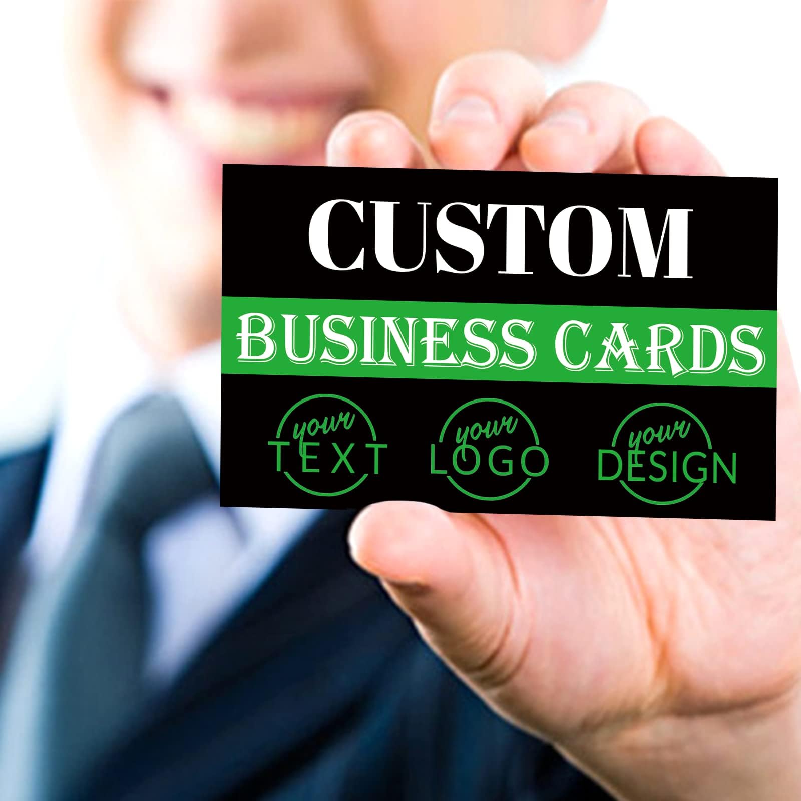 Amazon.com : Custom Business Cards with Your Logo, Business Cards ...
