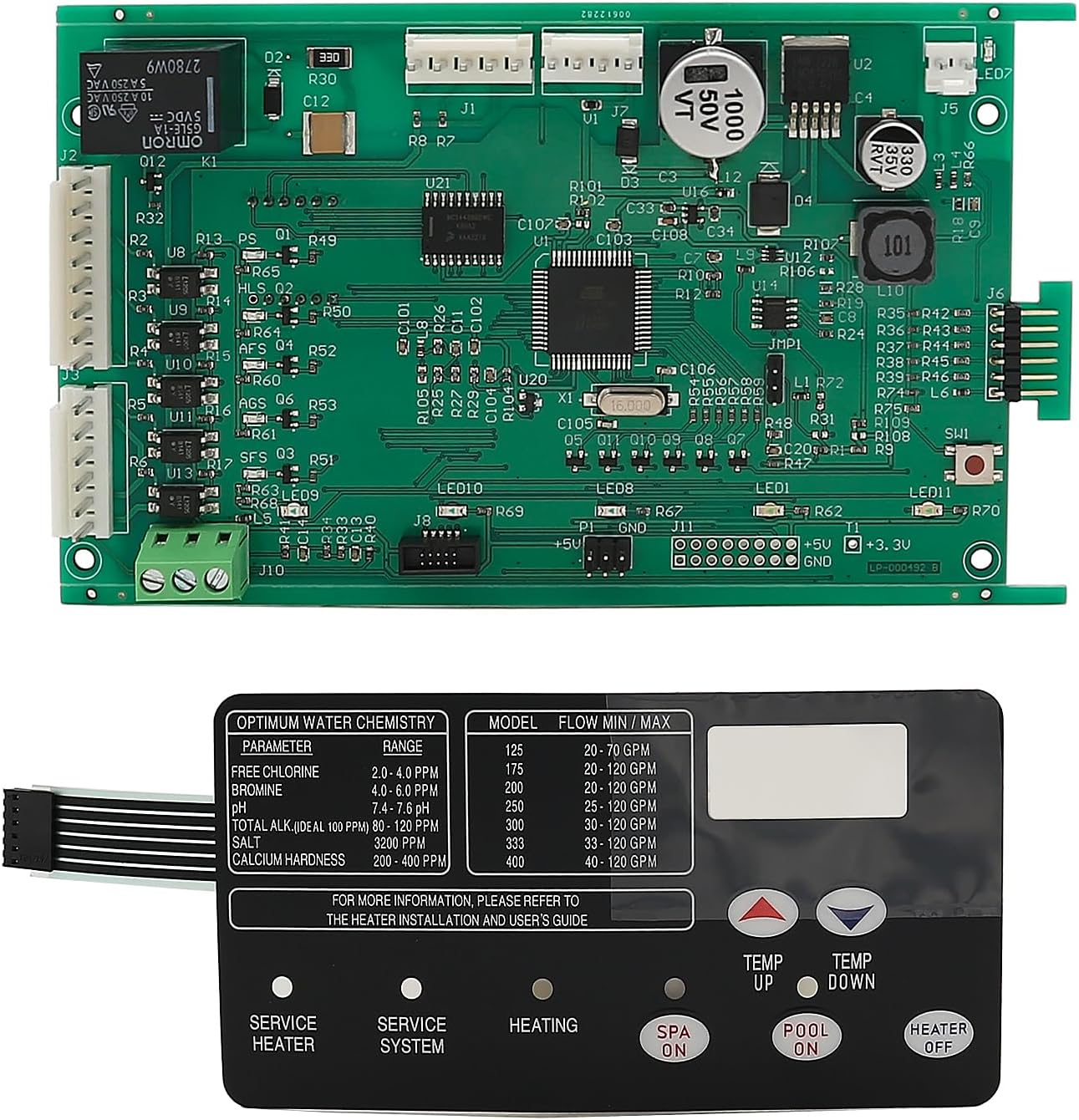 Amazon.com : Tivora Pool Heater Circuit Board Set Compatible with ...