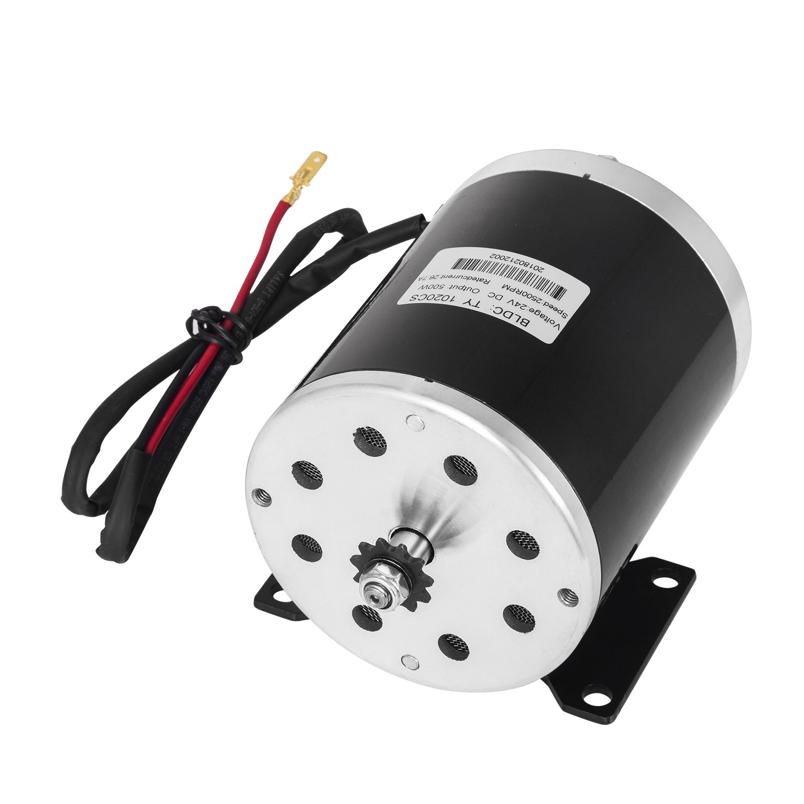 Mophorn 500W DC Electric Motor 24V Permanent Magnet DC Brush Motor Kit ...