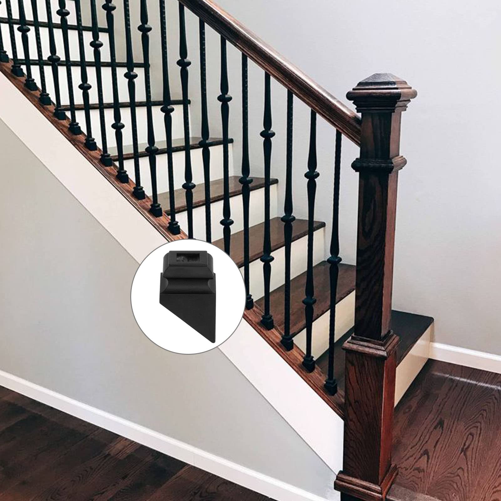 Snapklik.com : Sidasu Baluster Angle Shoes Black Baluster Shoes Slant ...