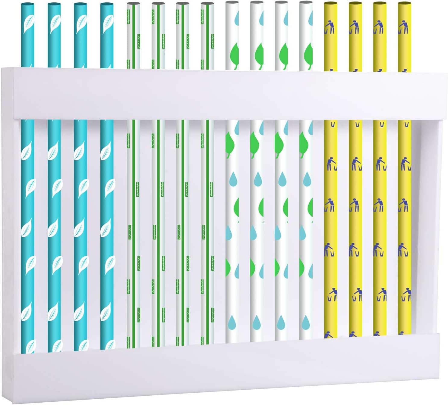 Amazon.com | Straw Holder, Acrylic Tumbler Straw Organizer with Double ...