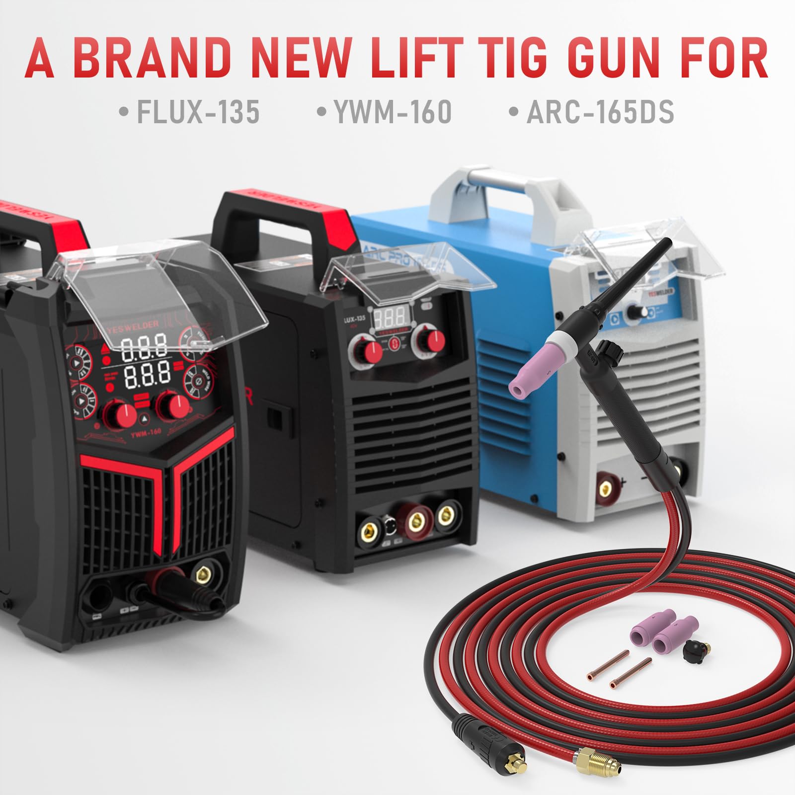 Snapklik.com : TIG Welding Torch WP-17V 13ft 150Amp Air Cooled Lift TIG ...