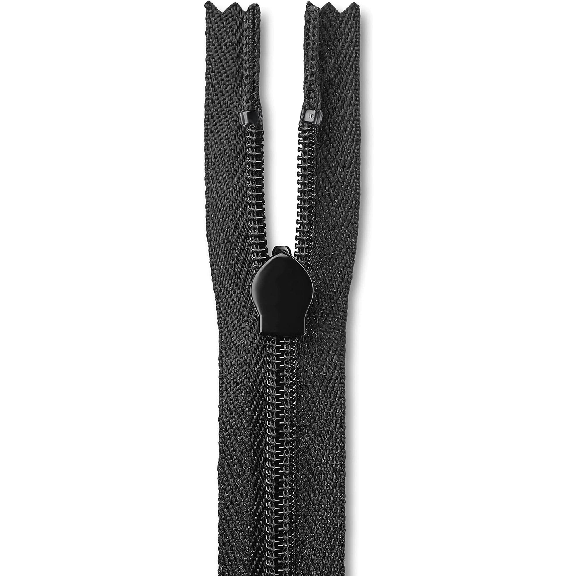 Snapklik.com : 24 Inch Black Nylon Zipper For Crafts And Sewing