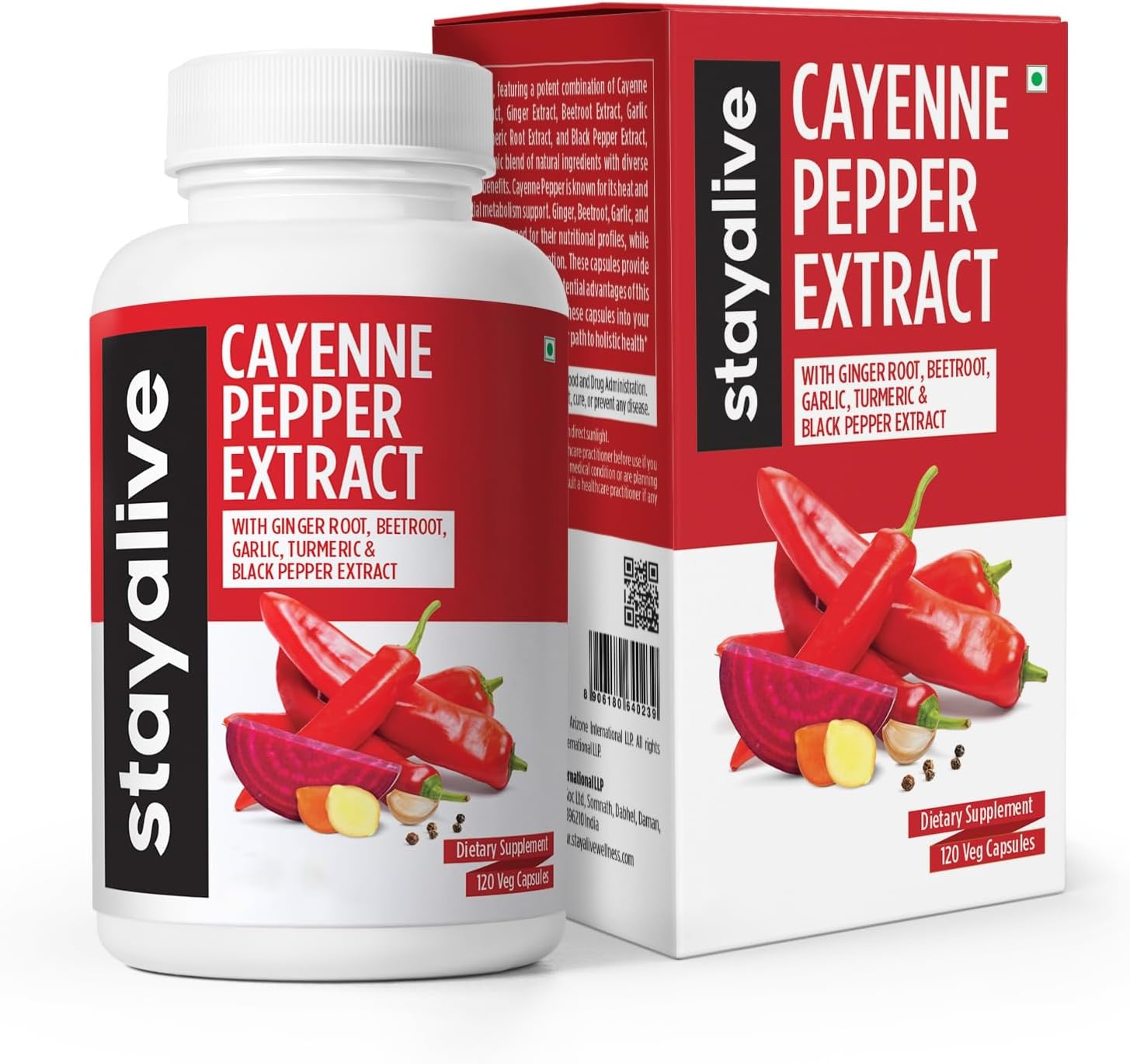 Amazon.com: StayAlive Cayenne Pepper Capsules 960mg Super Extract with ...