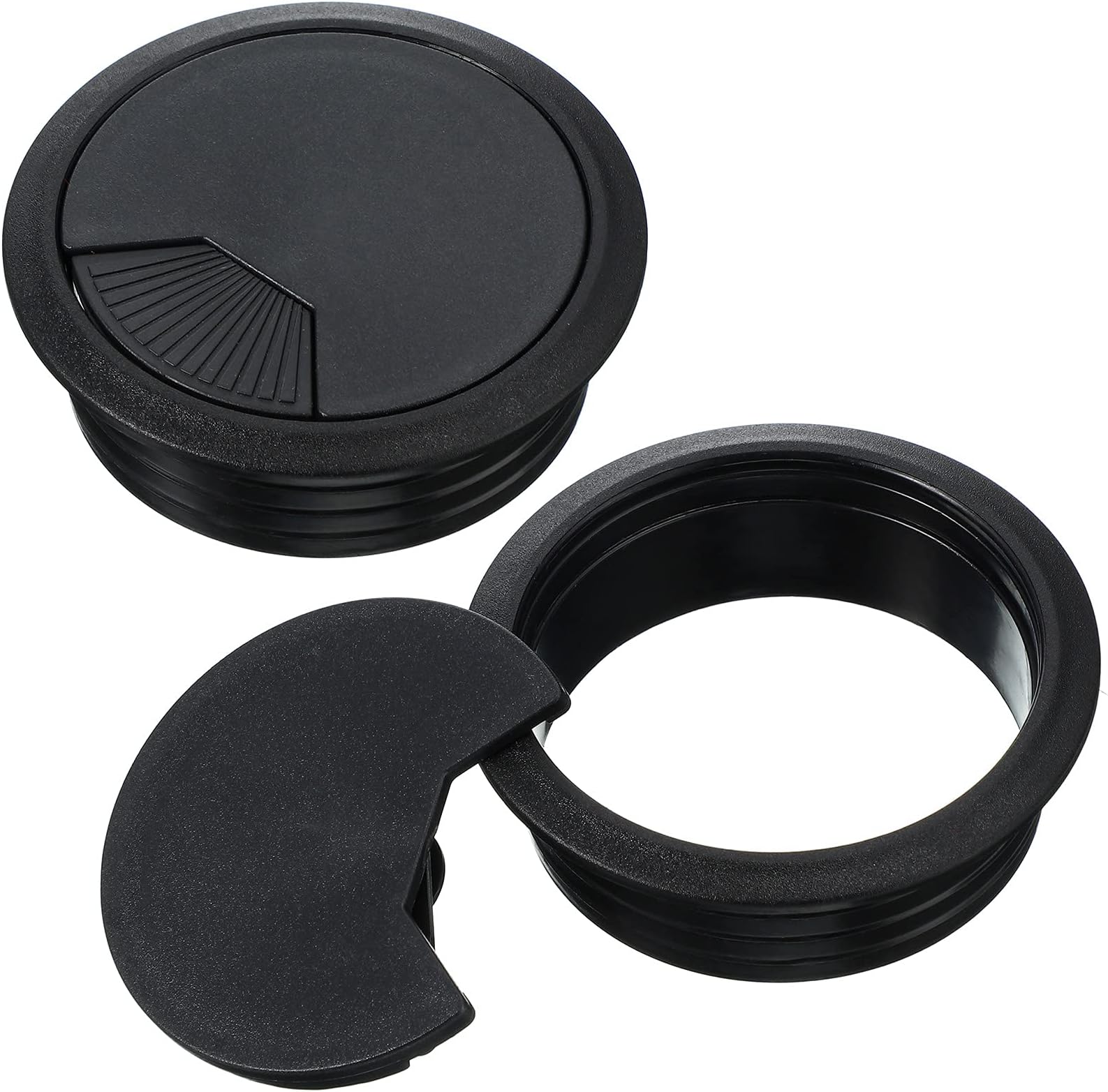 Patelai 2 Pieces Desk Grommet,Cable Wire Grommet Cord, PC Computer Desk ...