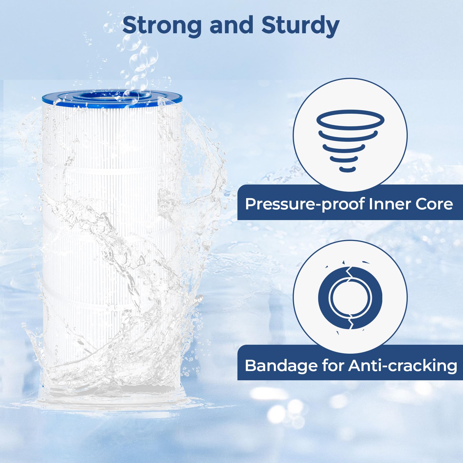 Fil-fresh C1200 Pool Filter Cartridges Compatible with Hayward C1200 ...