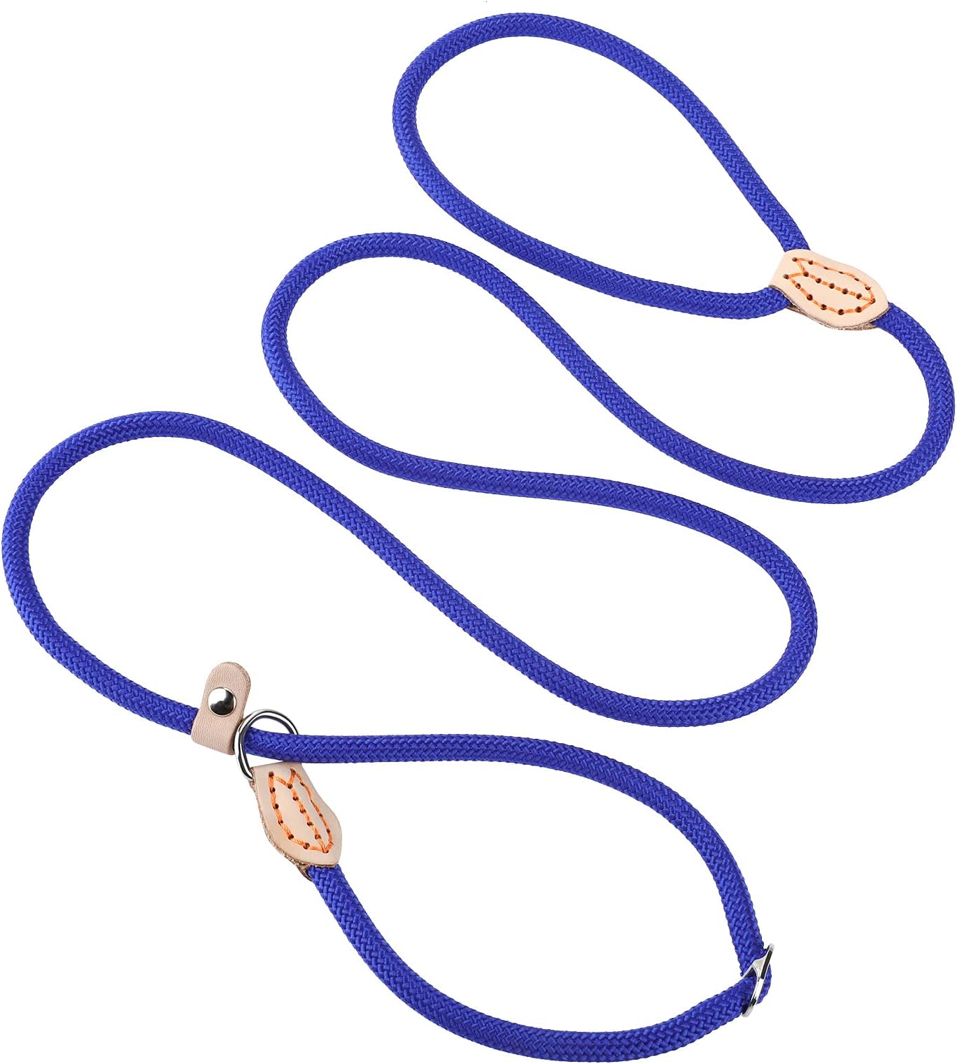 Cobee Small Dog Rope Leash - Slip Control, 5 FT x 1/3" No Pull Dog Loop ...