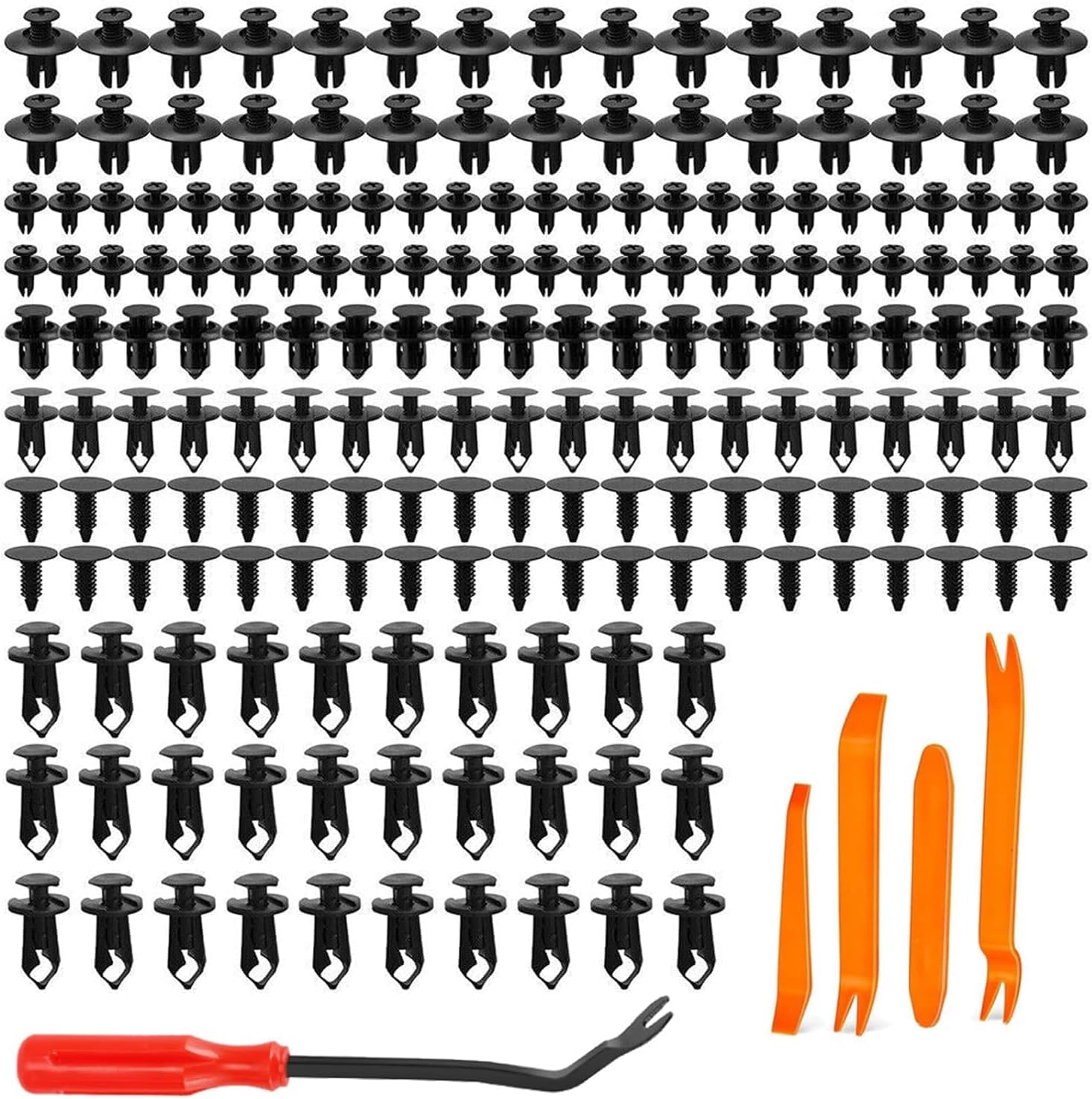 Car Trim Clips, 200 Pieces 6 Style Assorted Car Clips and Fasteners Set ...