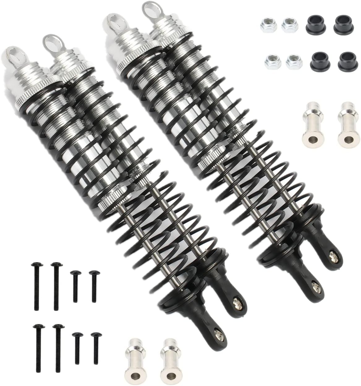 Amazon.com: Aluminum 140mm rc shocks,Oil Adjustable RC Damper Set with ...
