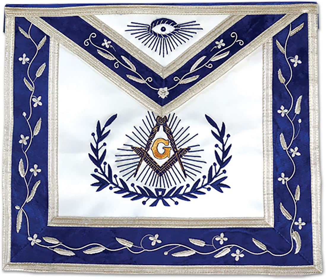 Amazon.com: Equinox MR Masonic Master Mason Dress Apron for Blue Lodge ...