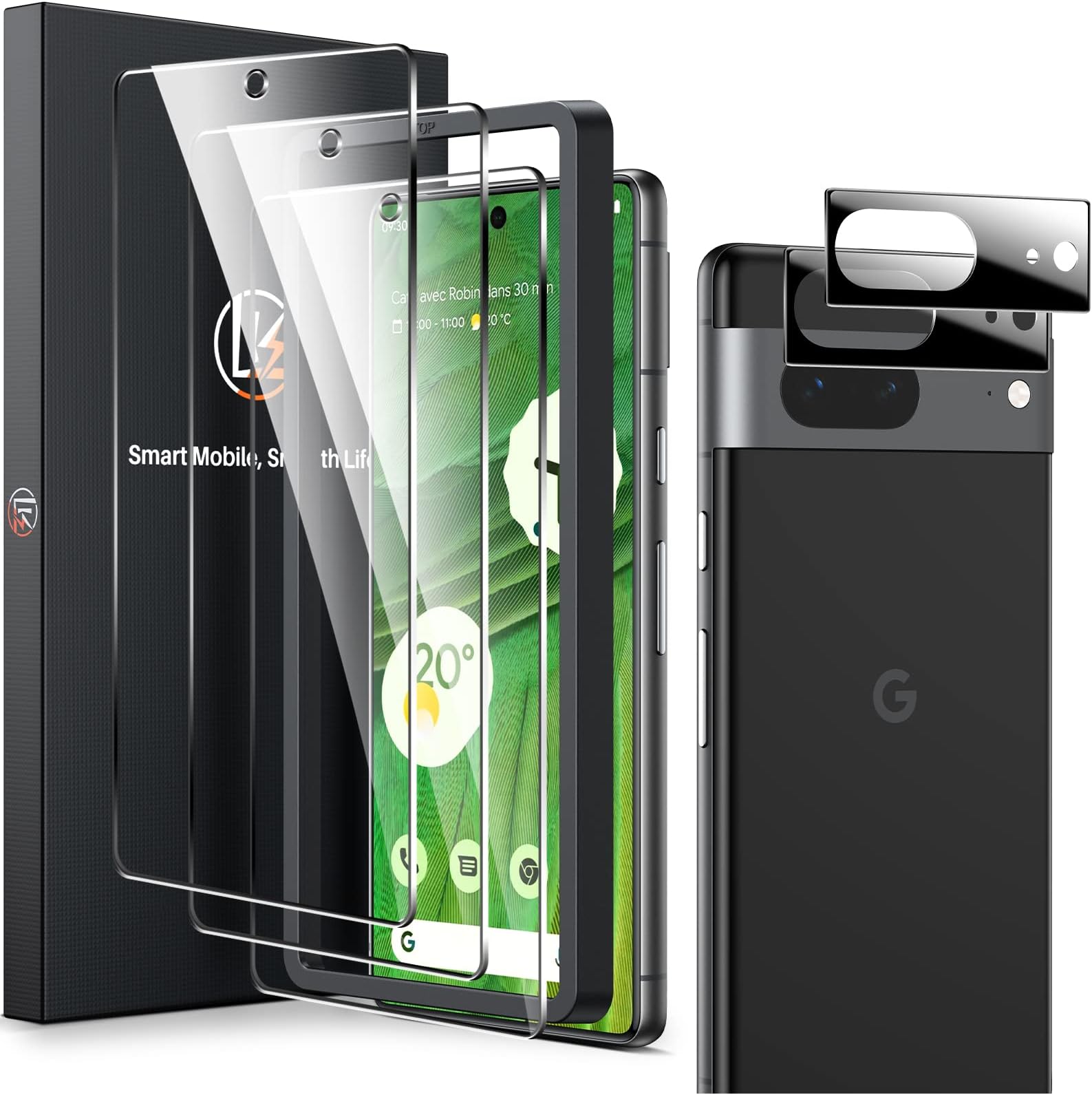 Amazon.com: LK 3 Pack for Google Pixel 7 Screen Protector with 2 Pack ...