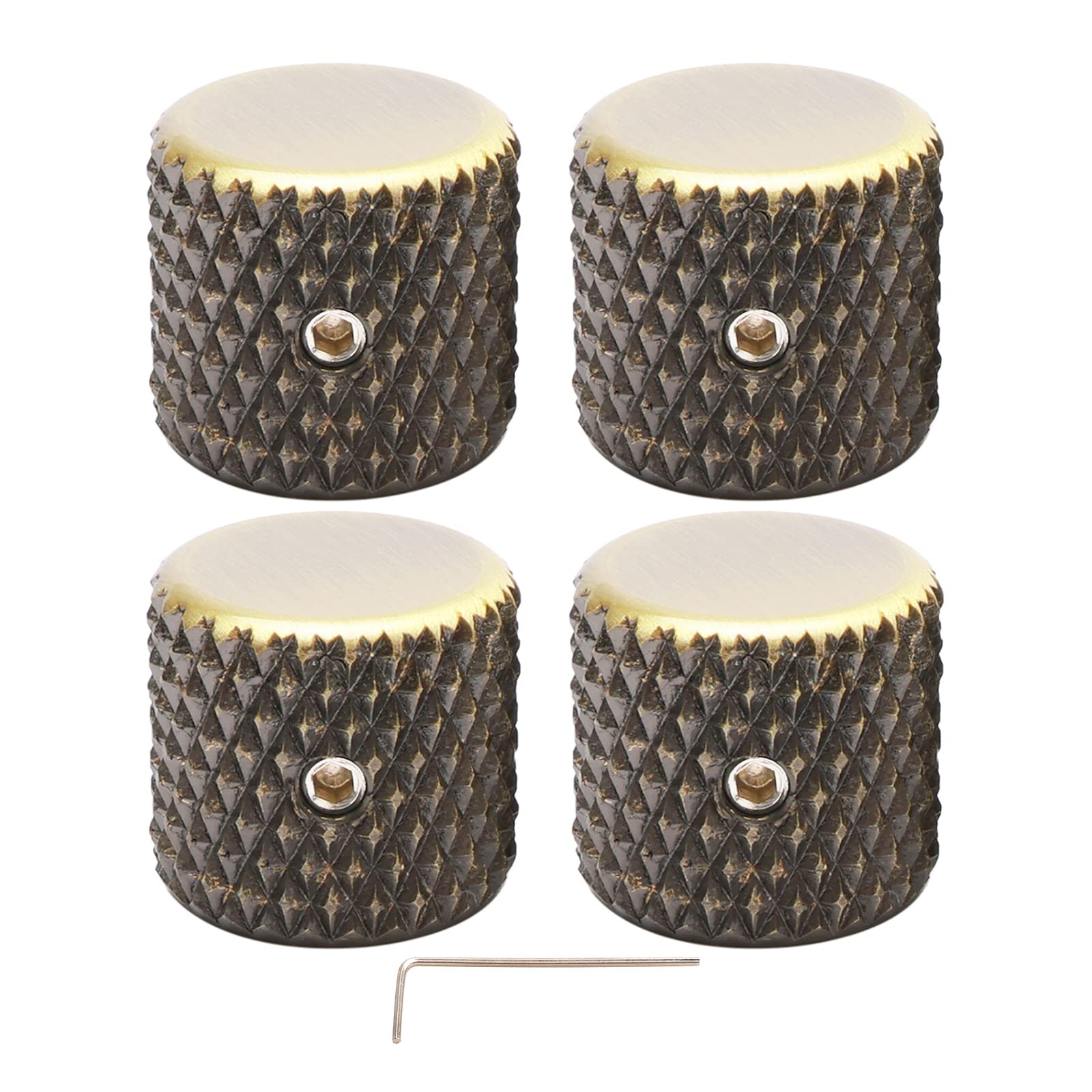 Amazon.com: Unxuey Electric Guitar Knobs Metal Flat Top Control Volume ...