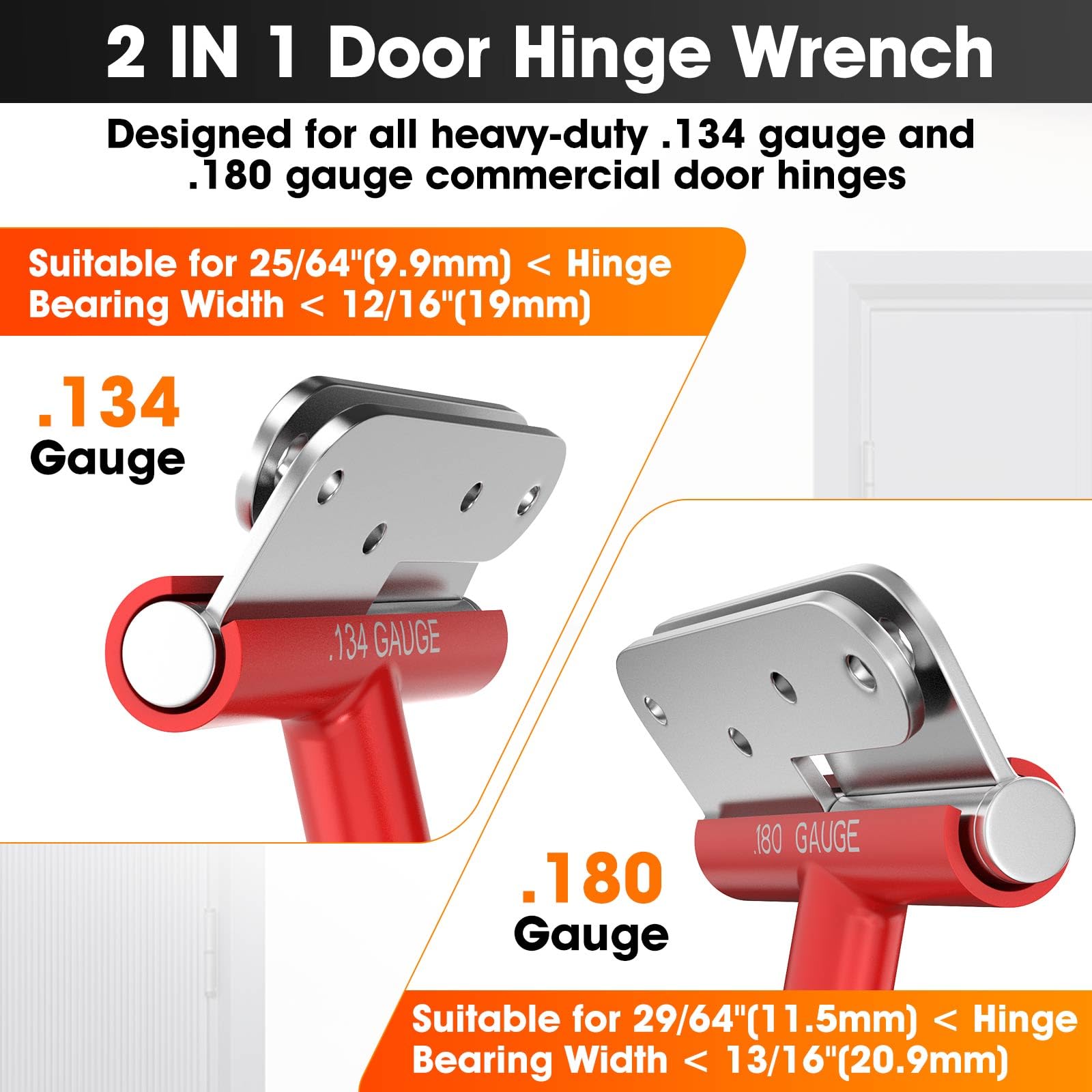 Snapklik.com : Commercial Door Hinge Adjustment Tool For .134 & .180 Gauge Door Hinges, Heavy ...