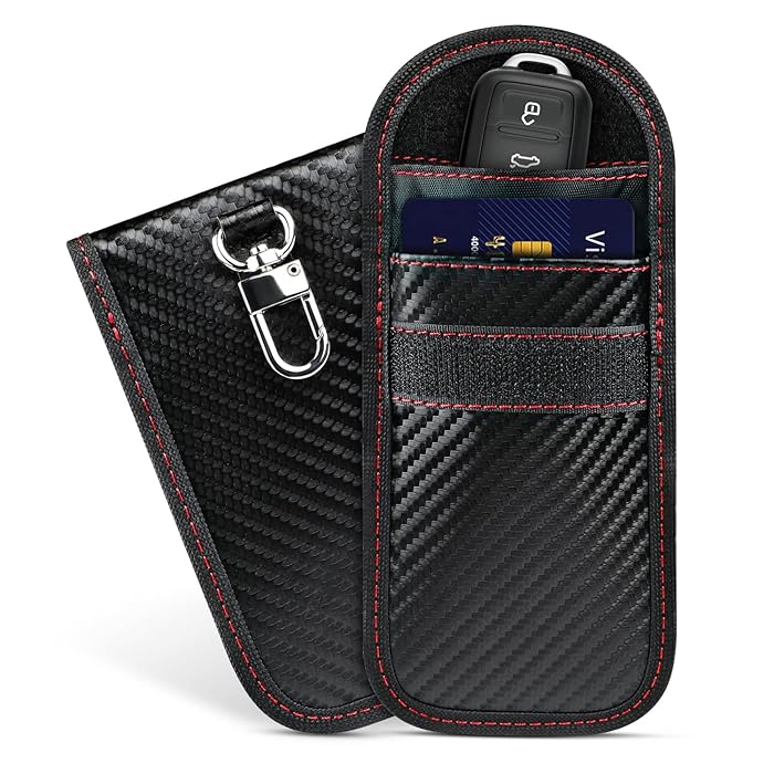 Buy Ouzorp Faraday Bag, 2 Pack Faraday Key fob Protector, Signal ...