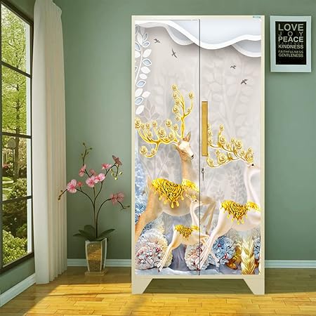 WallDaddy Self Adhesive Almirah Stickers, Wall Stickers, Decorative ...