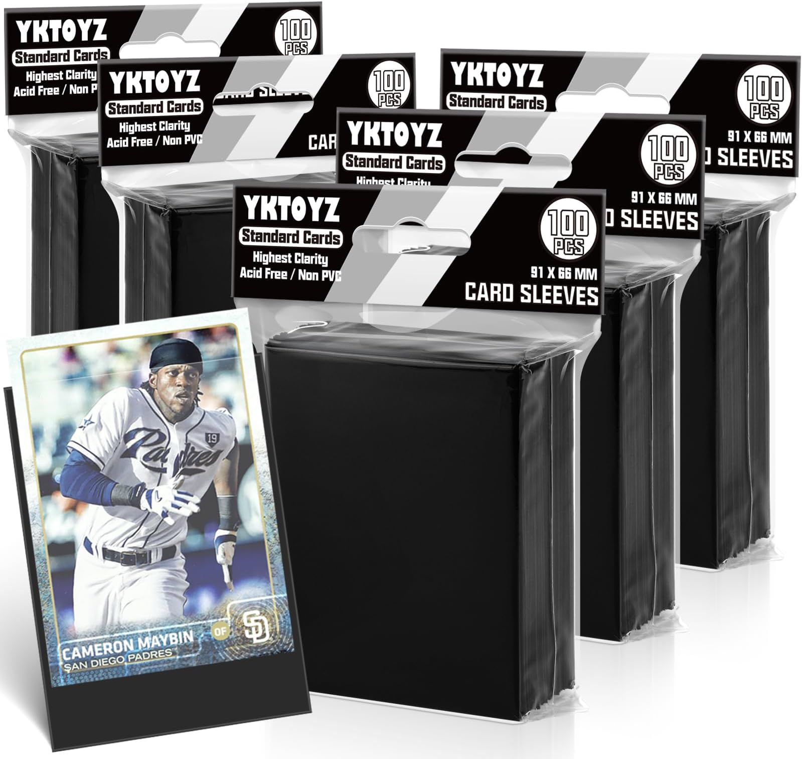 Amazon.com: 100PS Soft Clear Card Team Bag Protectors Sleeves for Card ...