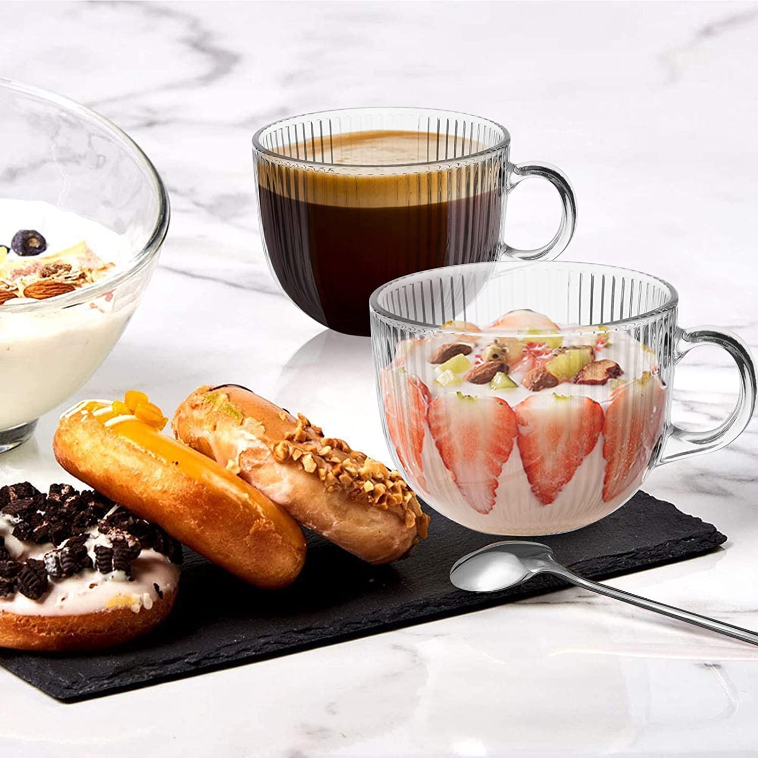 Buy NEVINE Large Coffee Mug, cappuccinos Cup, Espresso Cup, Big Milk ...