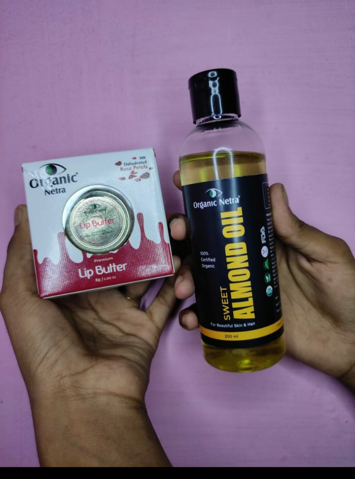 Buy Organic Netra Sweet Almond Oil for Hair and Skin | Pure and Safe ...