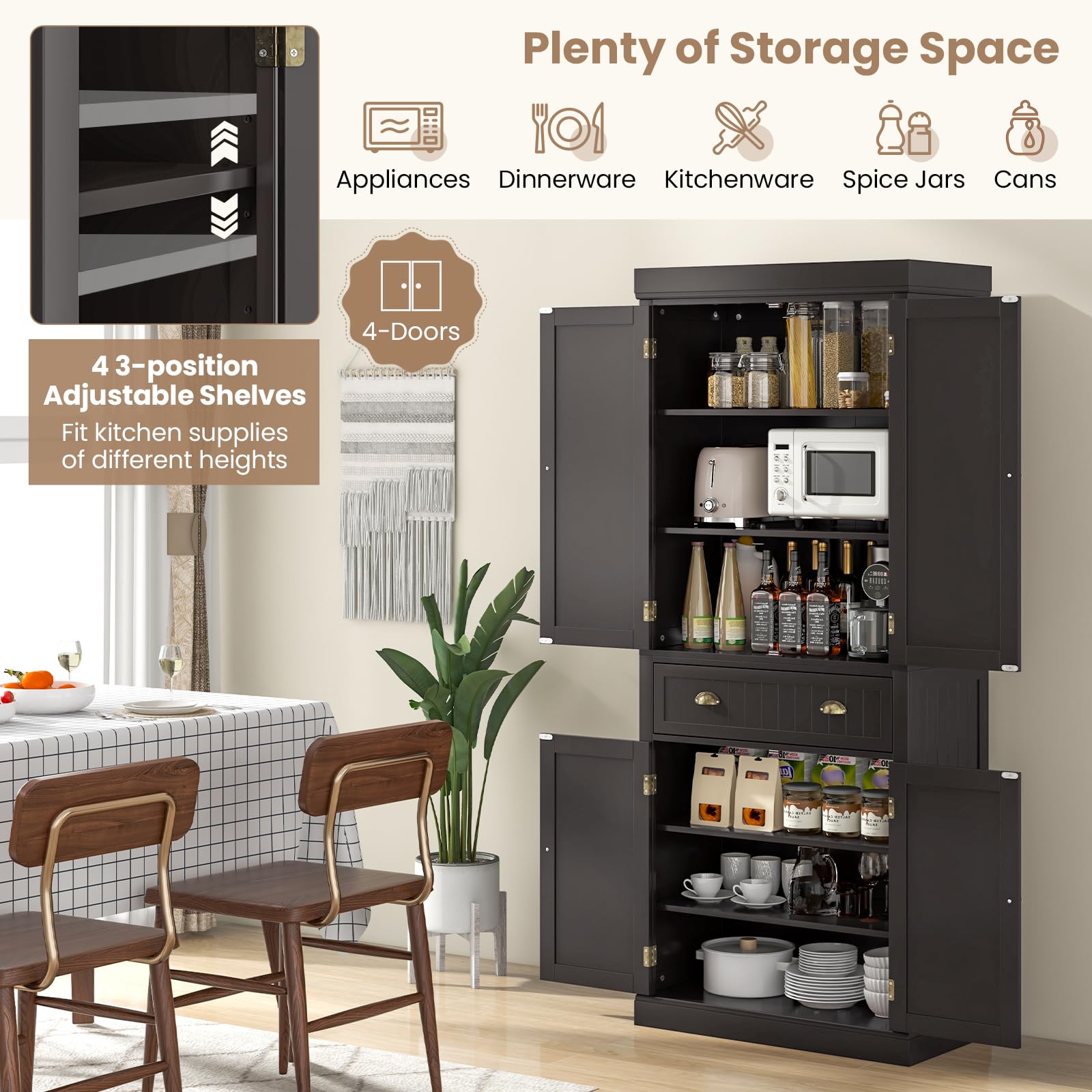 6 Ft Storage Cabinet Seville Classics Ultra Heavy Duty Granite Storage