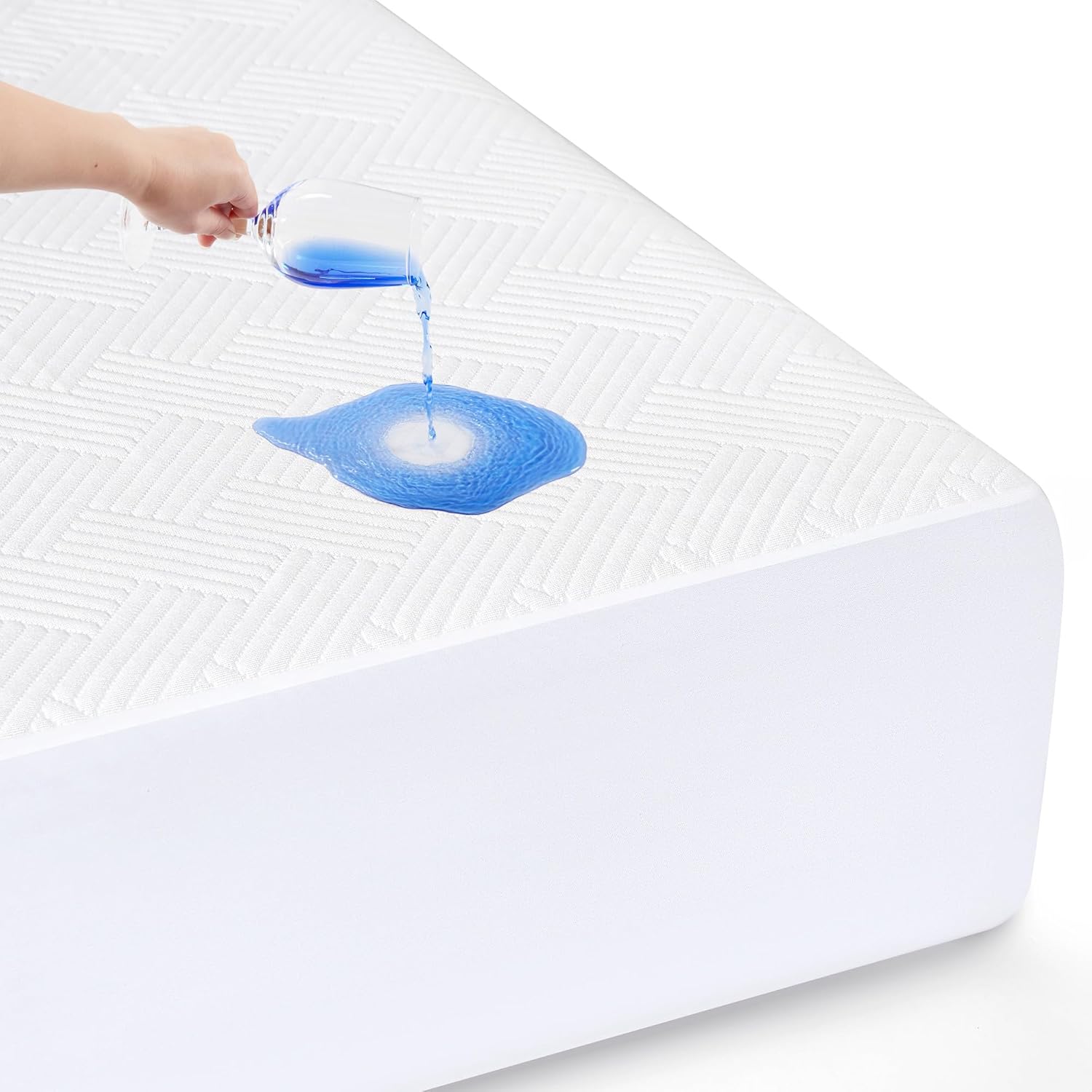 Cozymaker Queen Mattress Protector, Cooling Viscose from Bamboo ...